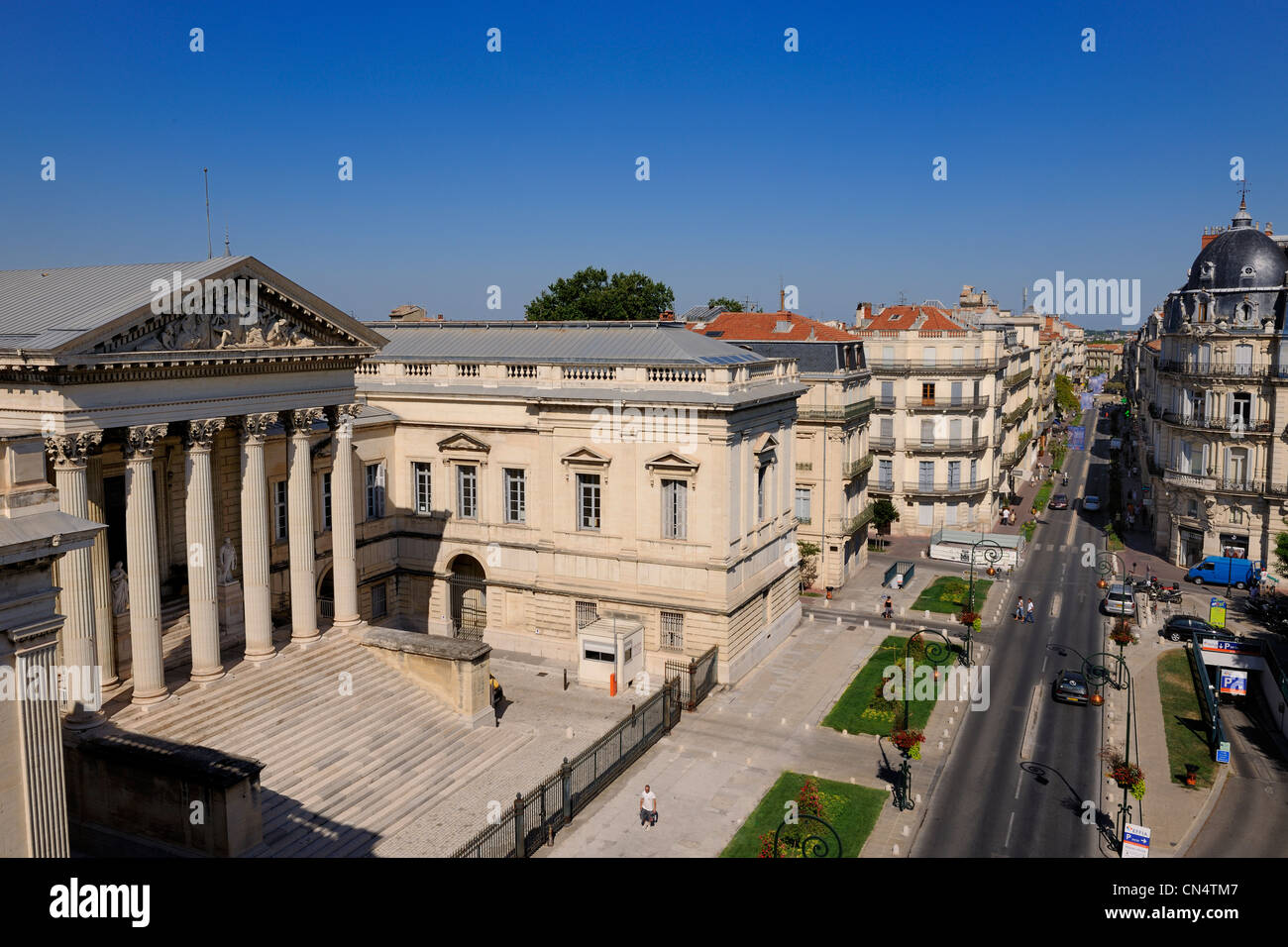 France, Herault, Montpellier, the Ecusson, the Courthouse on Foch ...