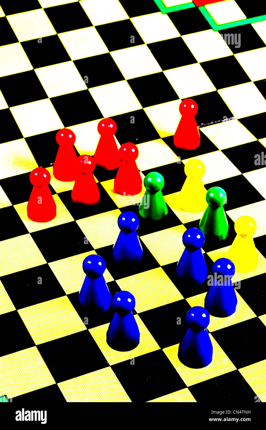 political parties shown as board game Stock Photo - Alamy