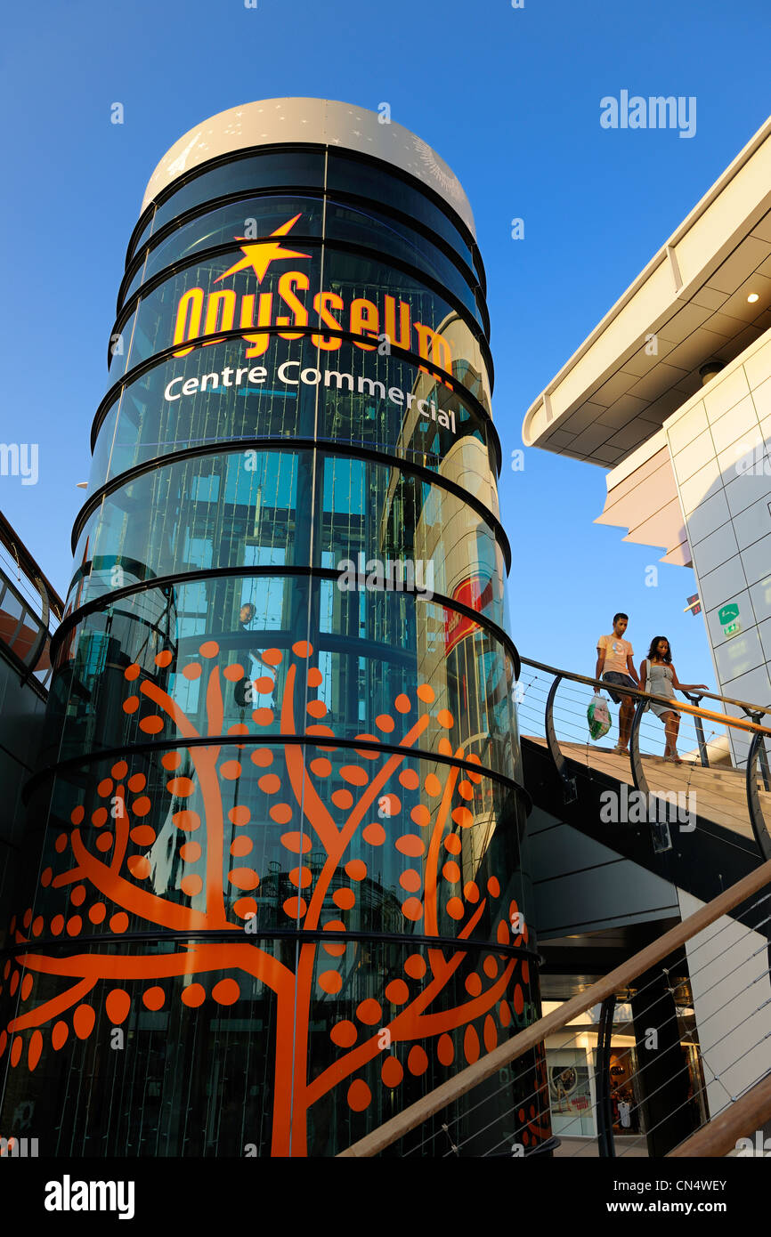 France, Herault, Montpellier, the mall Odysseum Stock Photo - Alamy