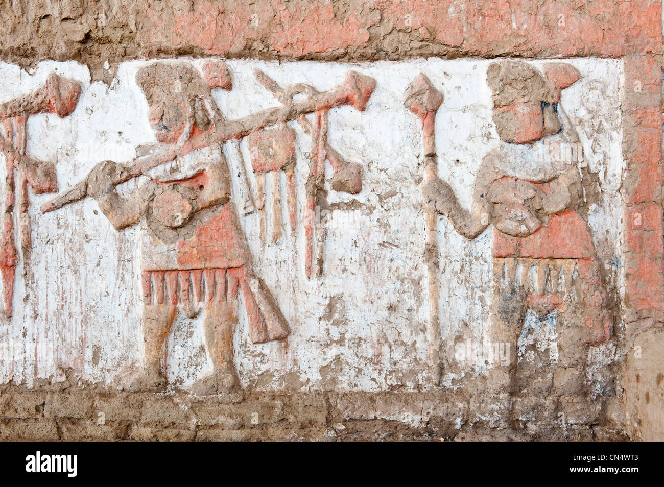 Peru, La Libertad province, north coast, Huaca de la Luna, Moche ...