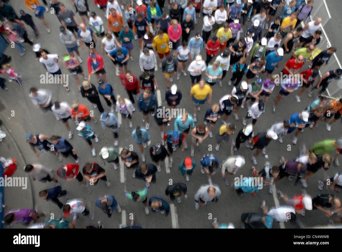 Overhead shot marathon hi-res stock photography and images - Alamy