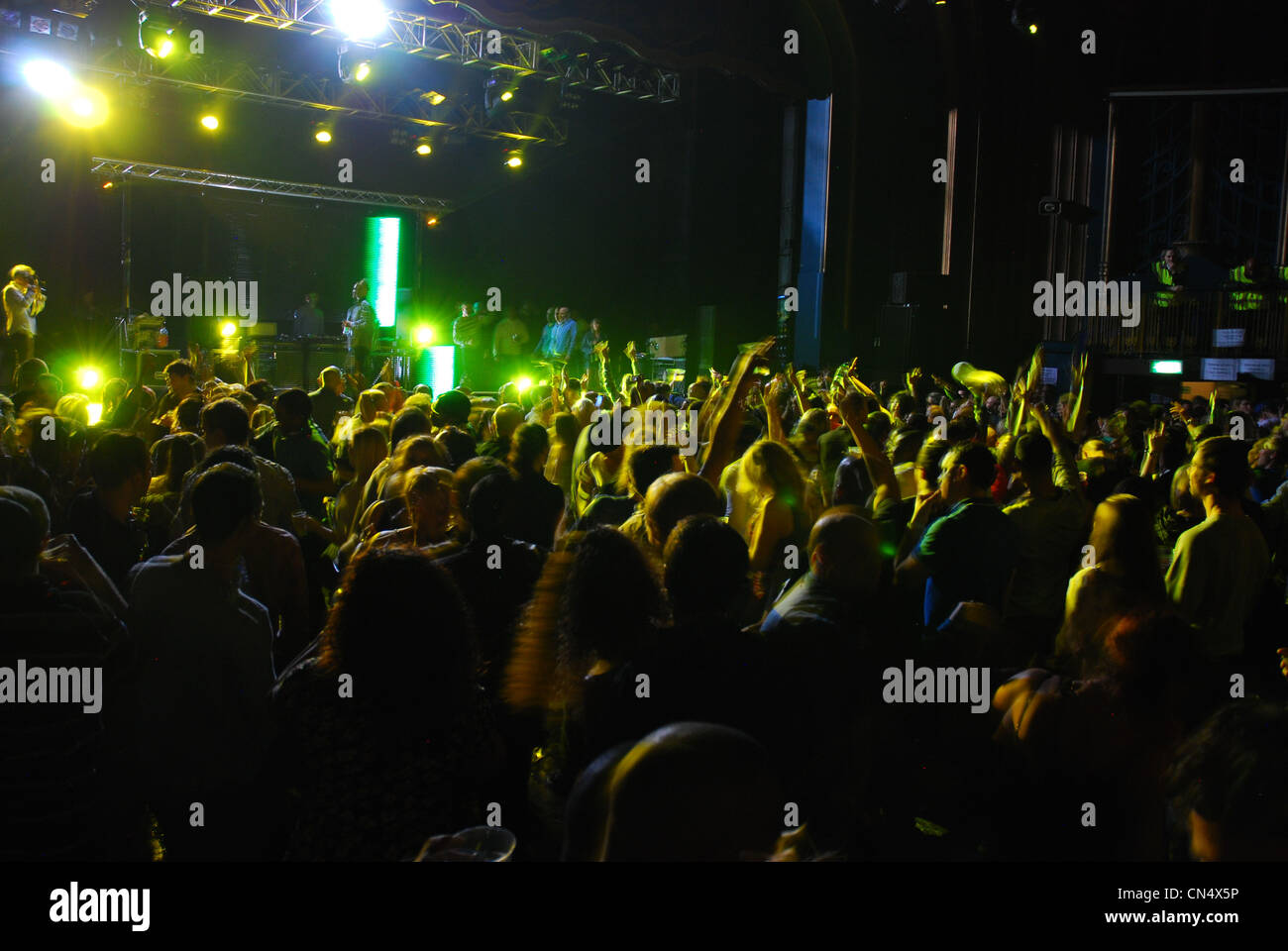Crowds at a concert, UK Stock Photo - Alamy