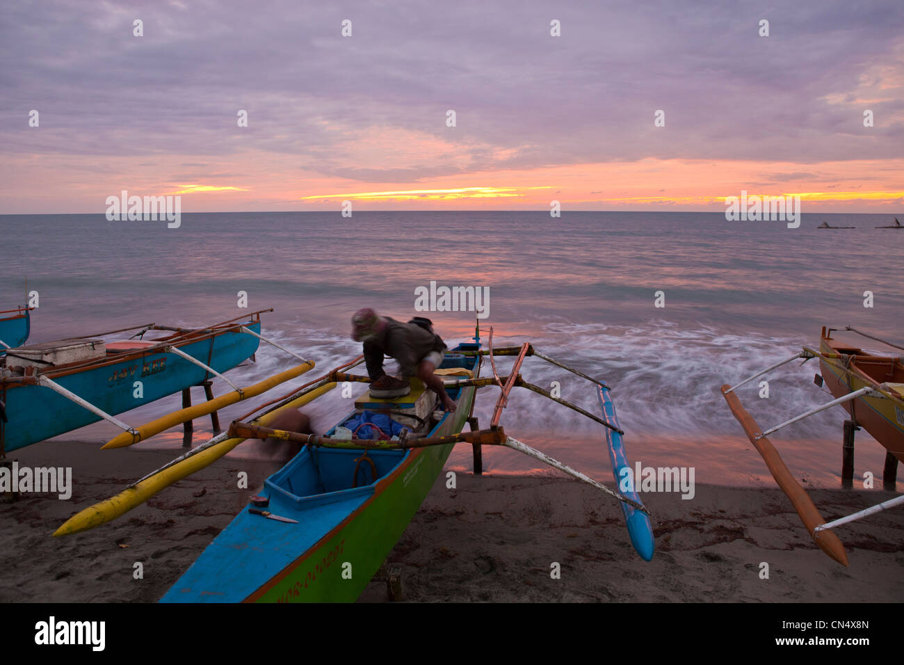 Philippines, Luzon island, La Union, San Fernando, Pagdalagan beach ...