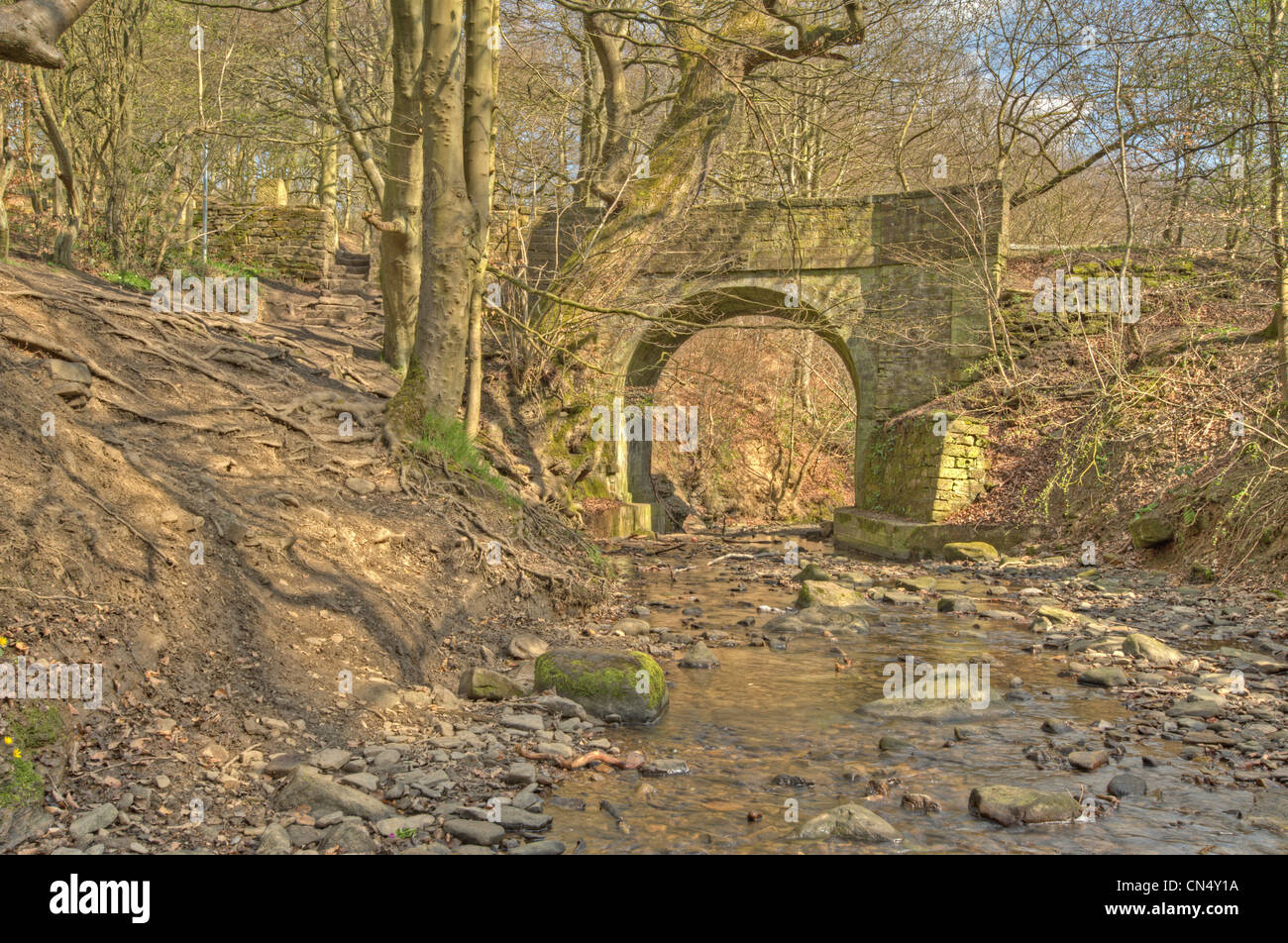 View of Horse Close Bridge in Judy Woods Stock Photo - Alamy