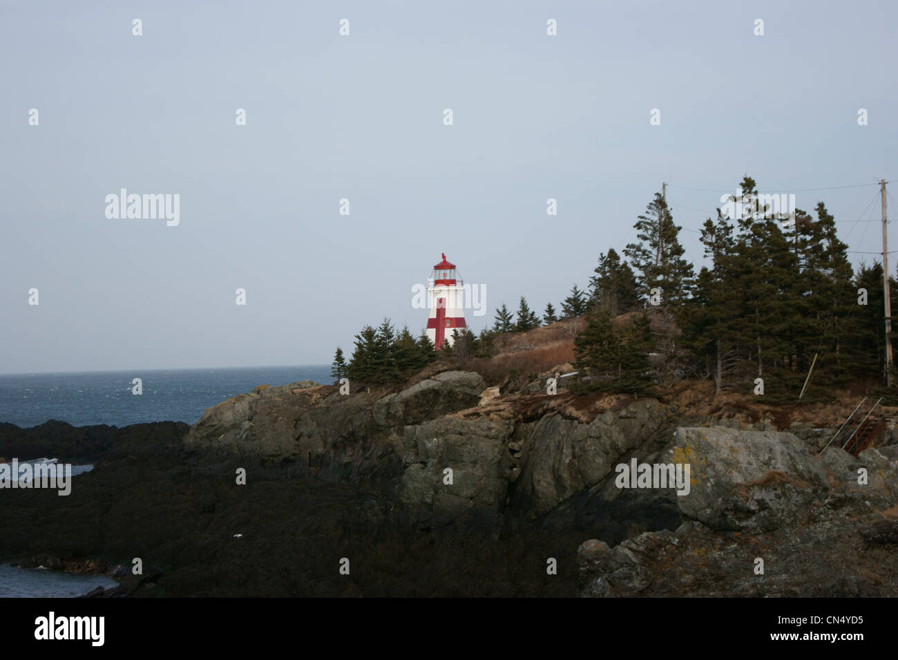 East Quoddy Lighthouse (aka Head Harbour Lighthouse), Campobello Island ...