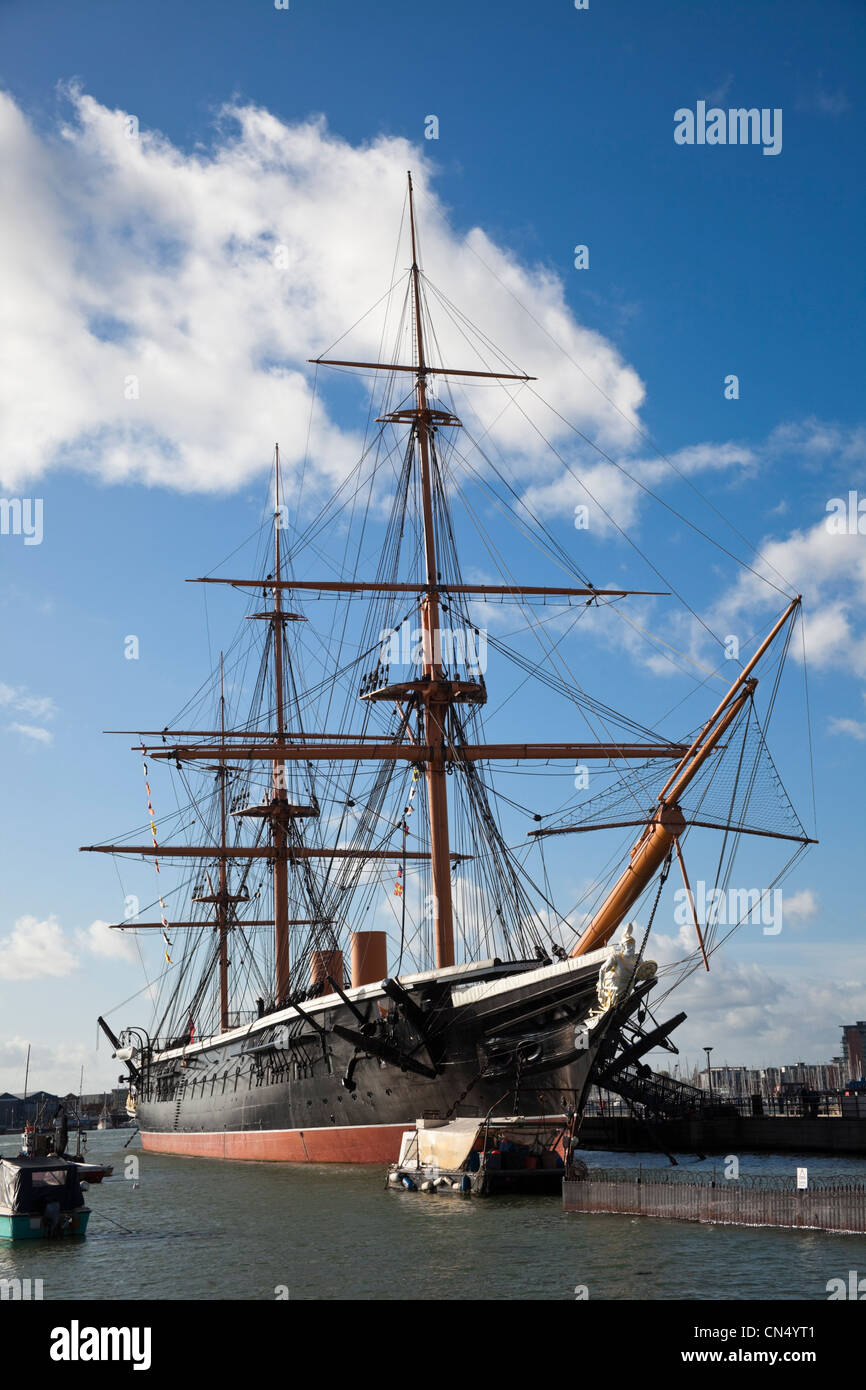 HMS Warrior, Portsmouth Dockyard, UK Stock Photo - Alamy