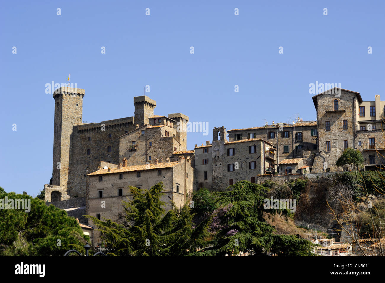 Italy, Lazio, Bolsena, castle Stock Photo - Alamy