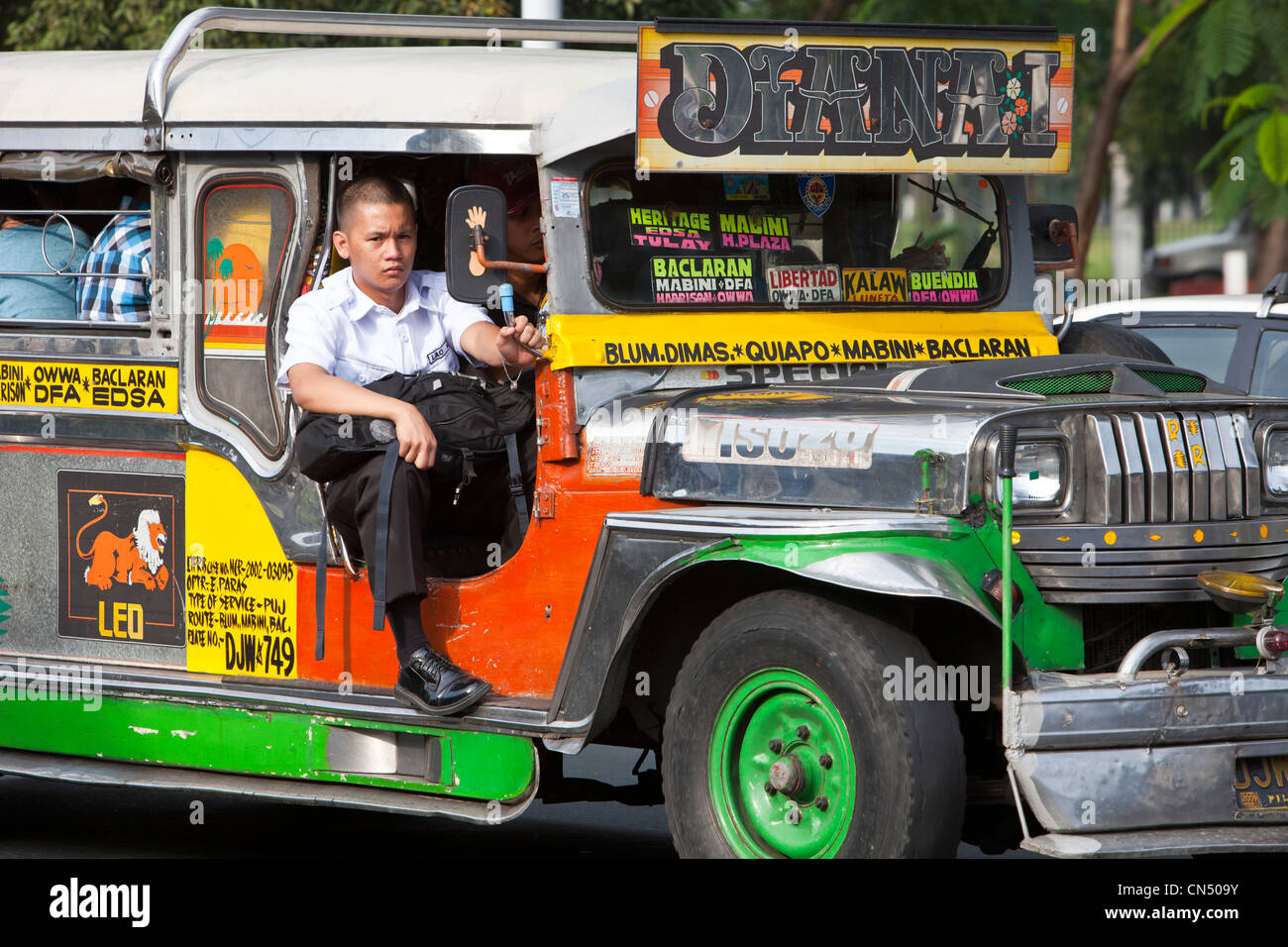 Jeepney passengers manila philippines hi-res stock photography and ...