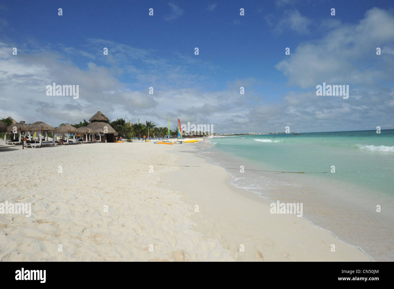 Beach at Cancun, Mexico Stock Photo - Alamy