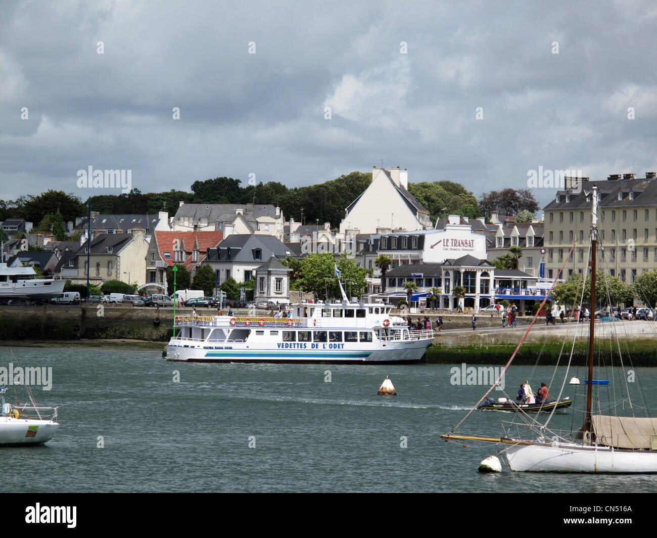 Benodet, harbour,Odet river,Finistere,Brittany,Bretagne,France Stock ...