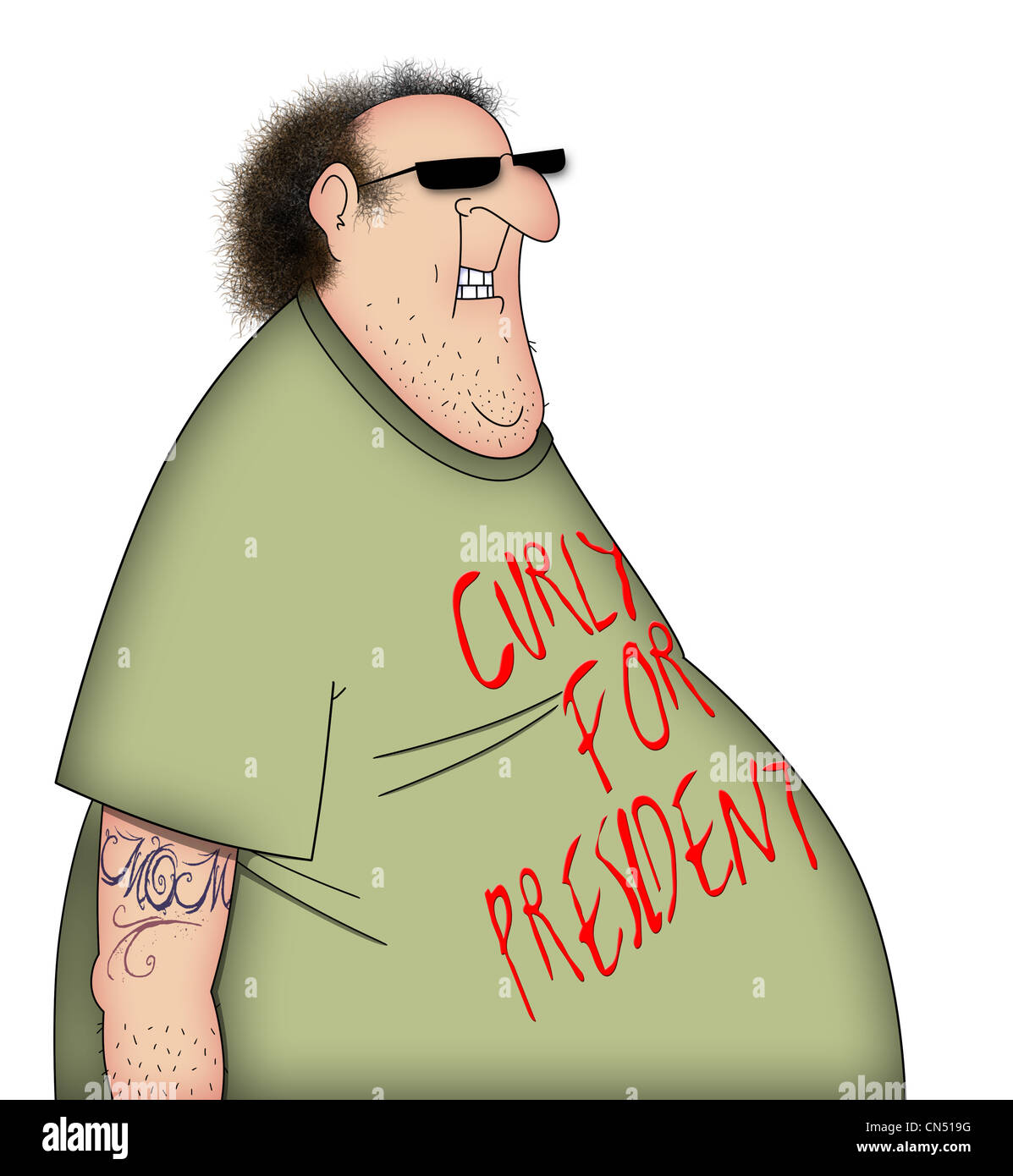 Curly moe hi-res stock photography and images - Alamy