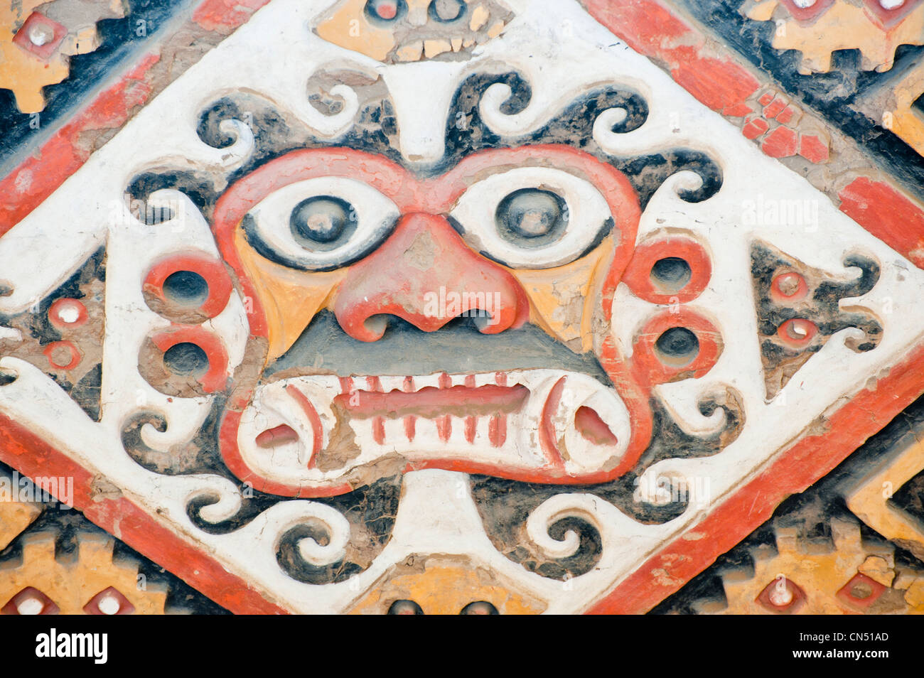 Peru, La Libertad province, north coast, Huaca de la Luna, Moche ...