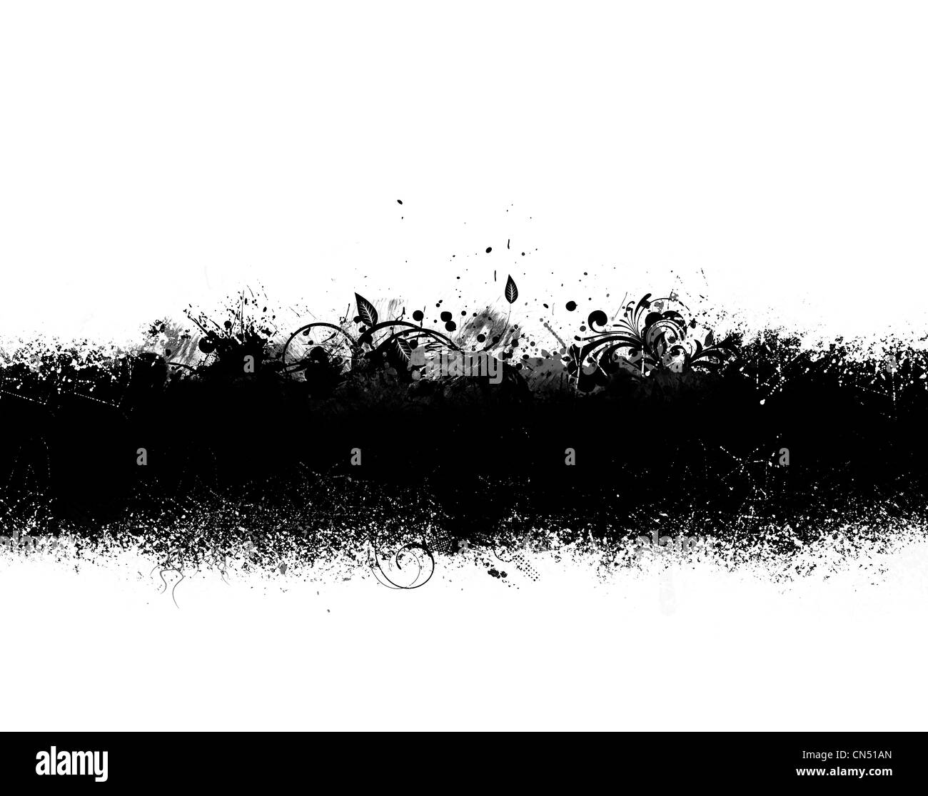 Black Grunge Banner Stock Photo - Alamy