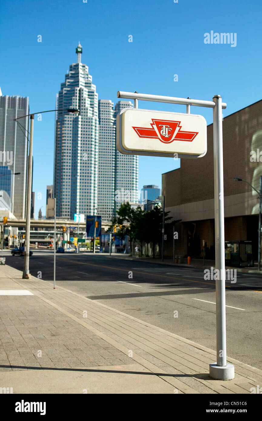 Subway Station Sign, Toronto, Ontario Stock Photo - Alamy