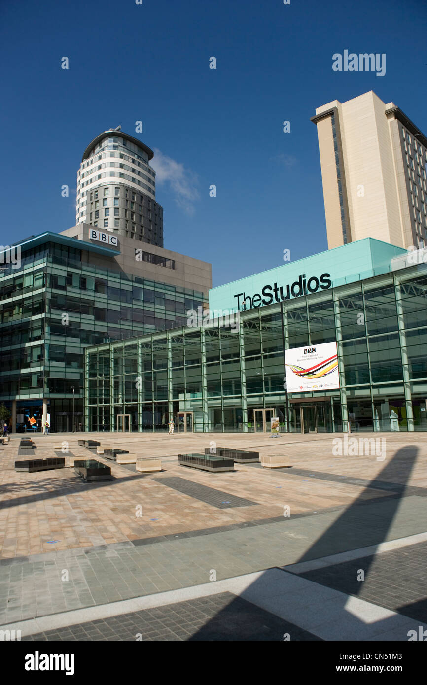 The BBC Studios at Media City UK Salford, Manchester Stock Photo - Alamy