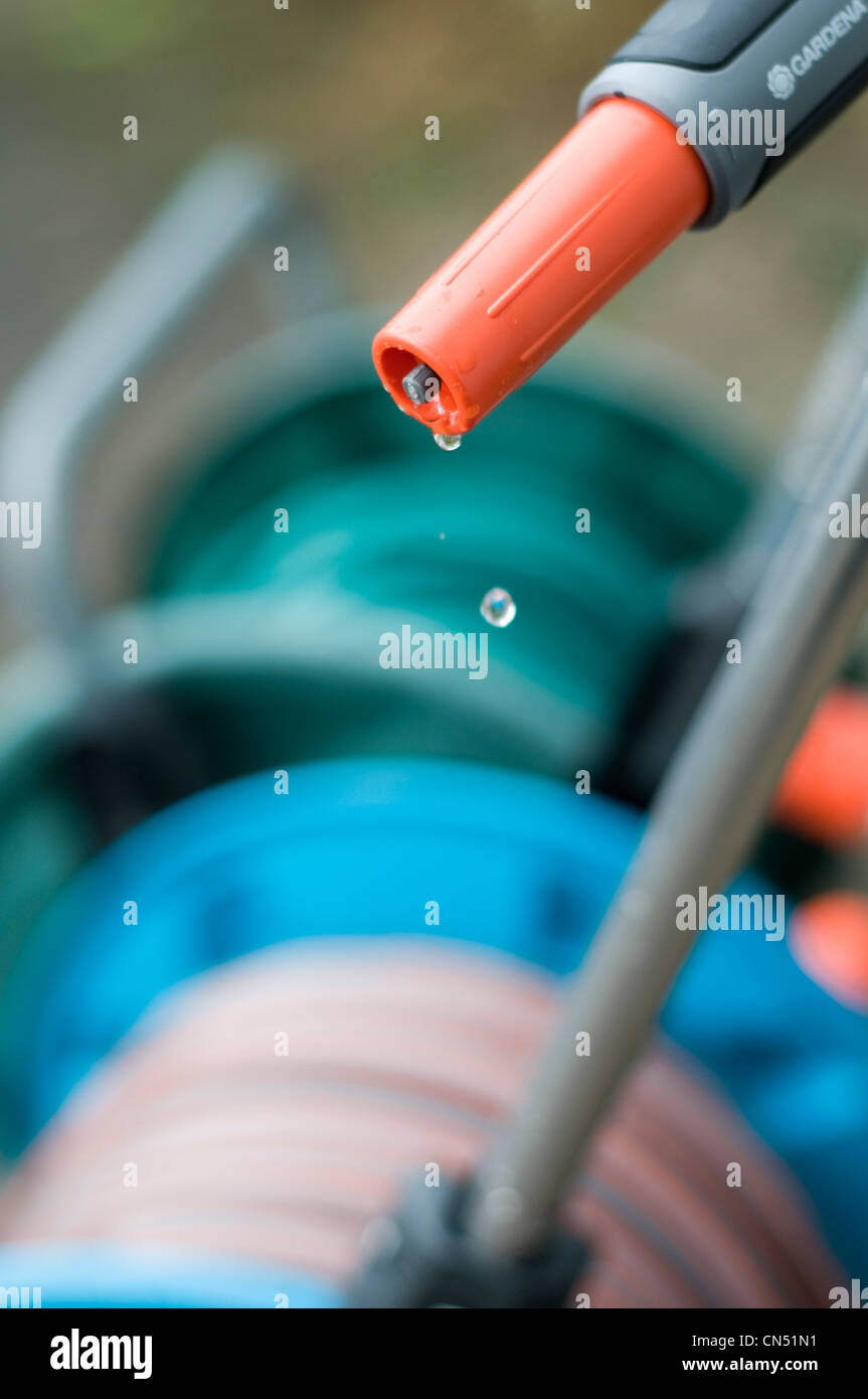 Close up garden reel hose pipe hi-res stock photography and images - Alamy