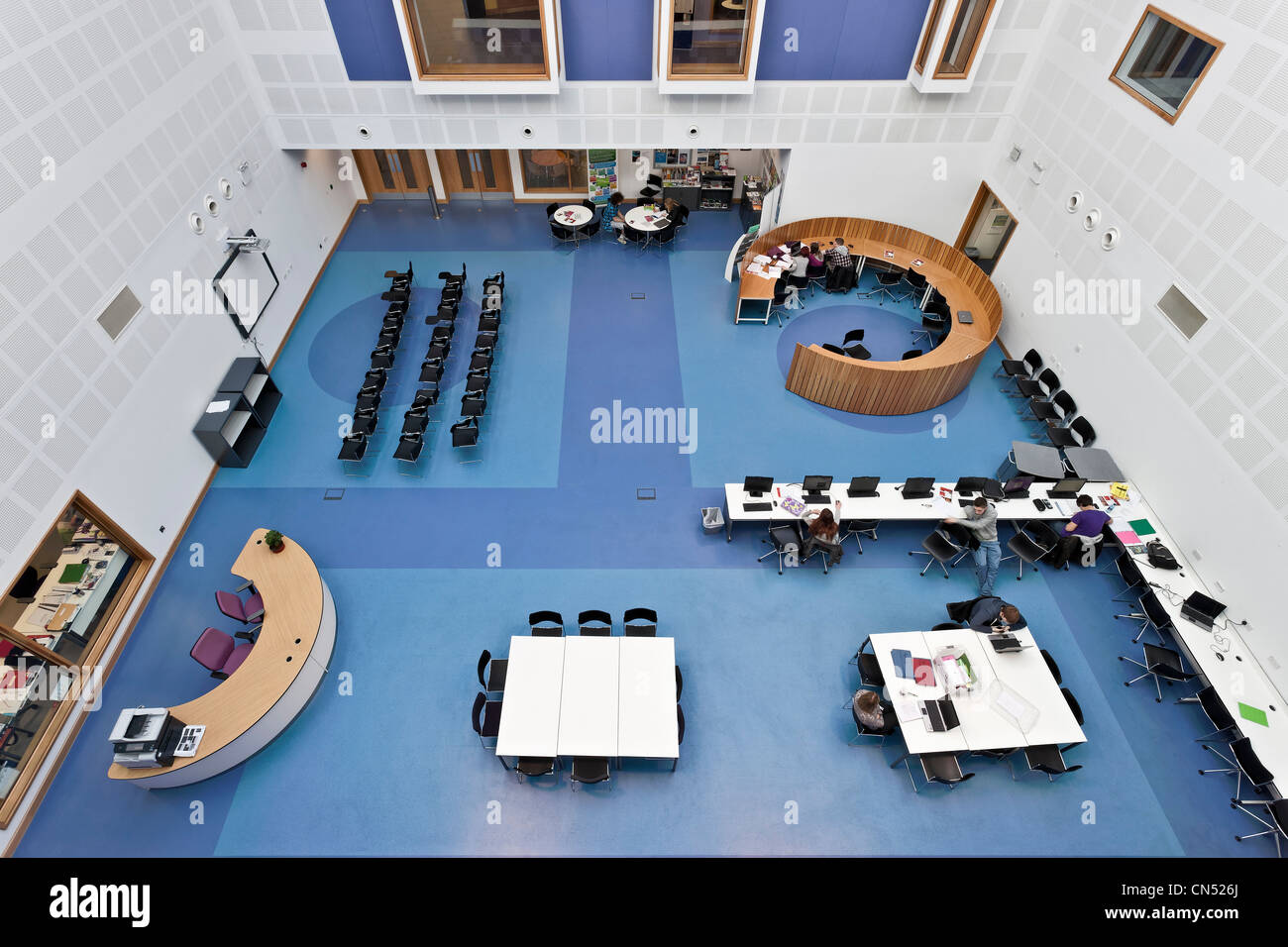 Interior at Suffolk One Sixth Form College in Ipswich Stock Photo - Alamy