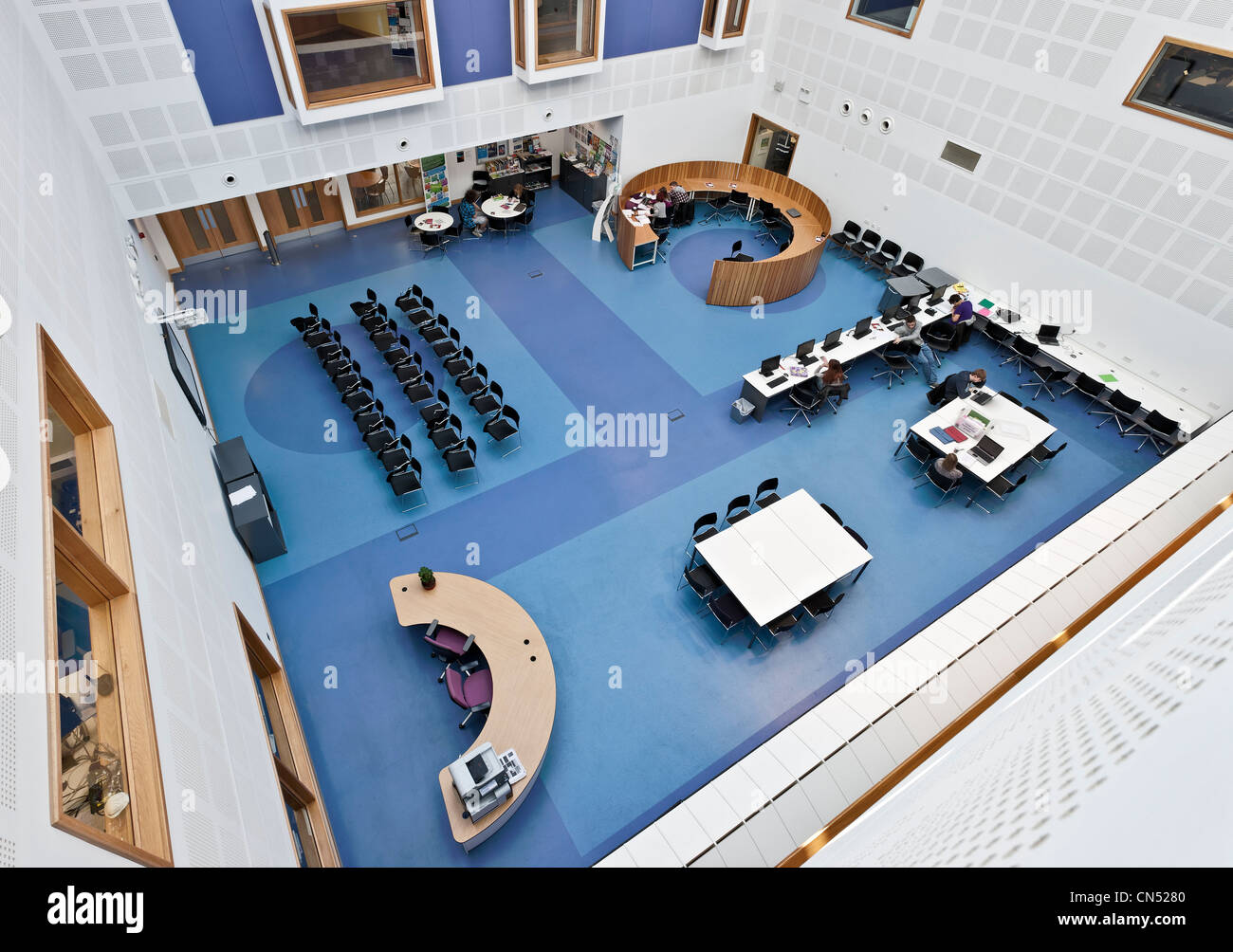 Study room at Suffolk One Sixth Form College in Ipswich Stock Photo - Alamy