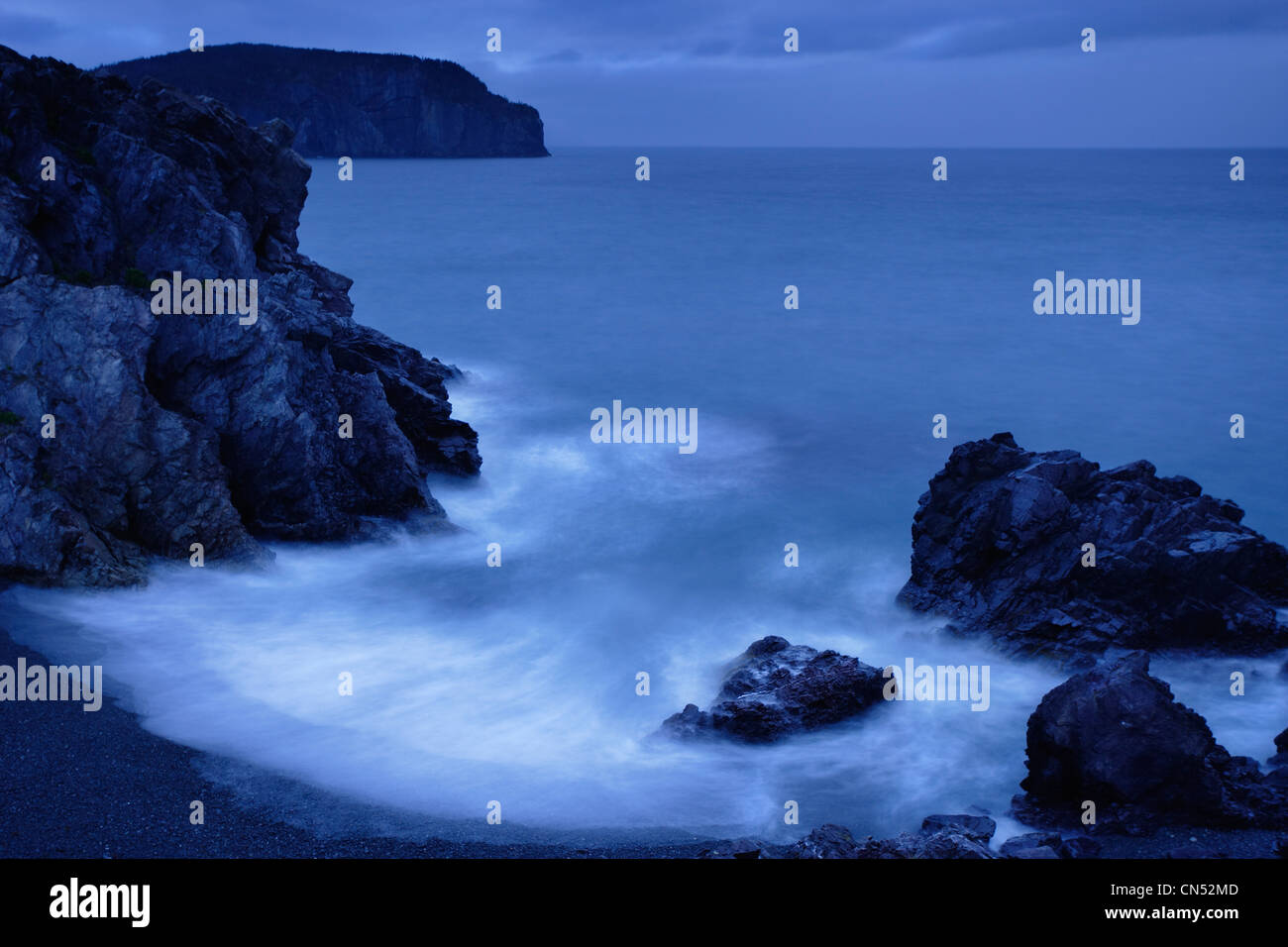 Waves in movement, Trinity, Newfoundland Stock Photo - Alamy