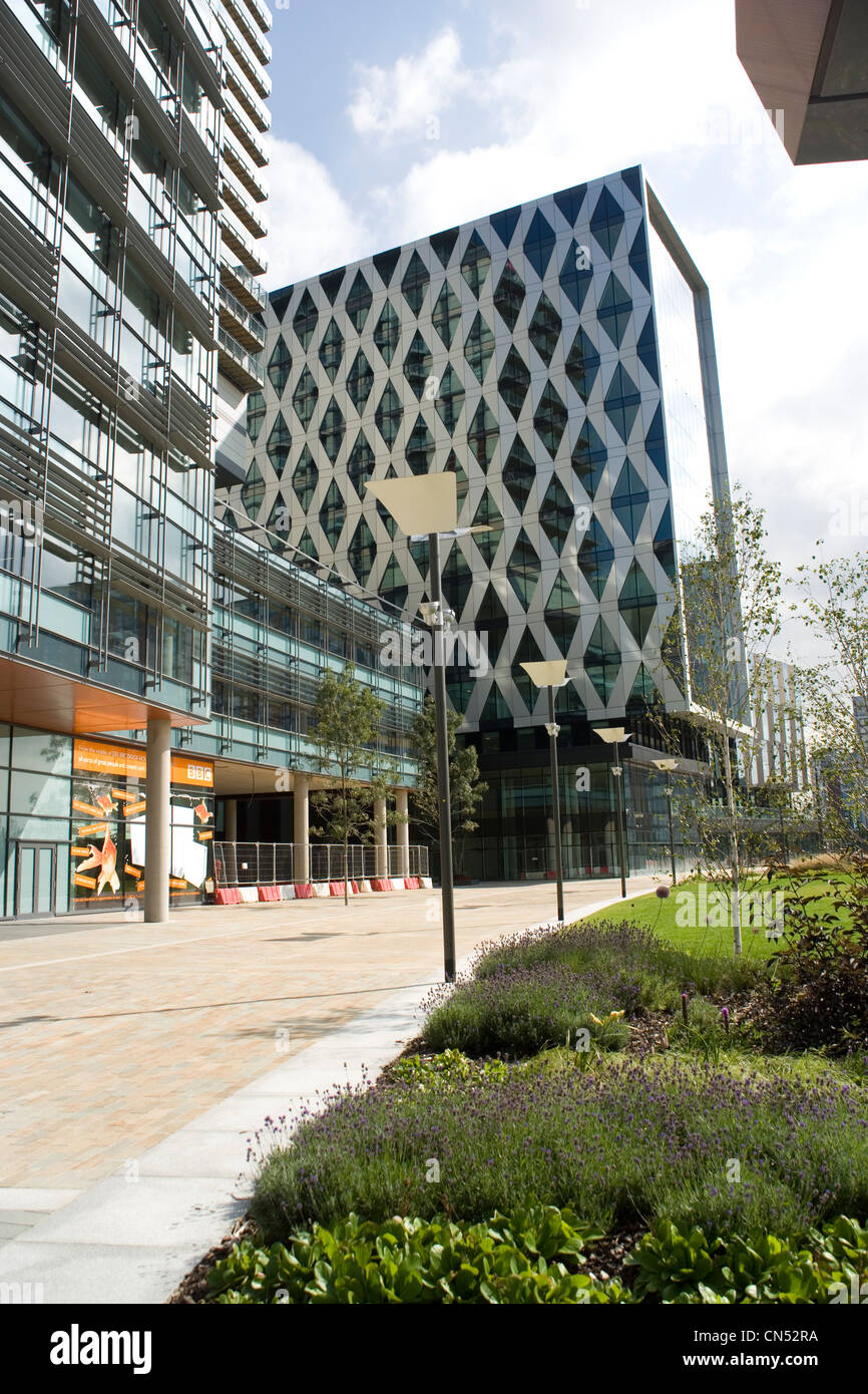 The BBC TV Centre at Media City UK Salford, Manchester Stock Photo - Alamy