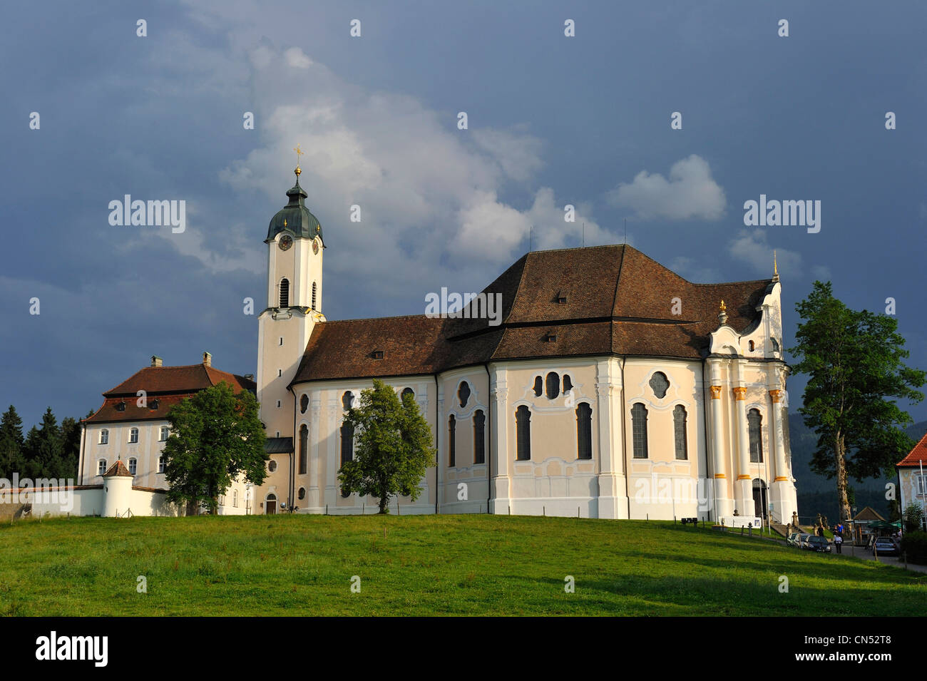 Germany, Bavaria, Steingaden, pilgrimage church of Wies, listed as ...