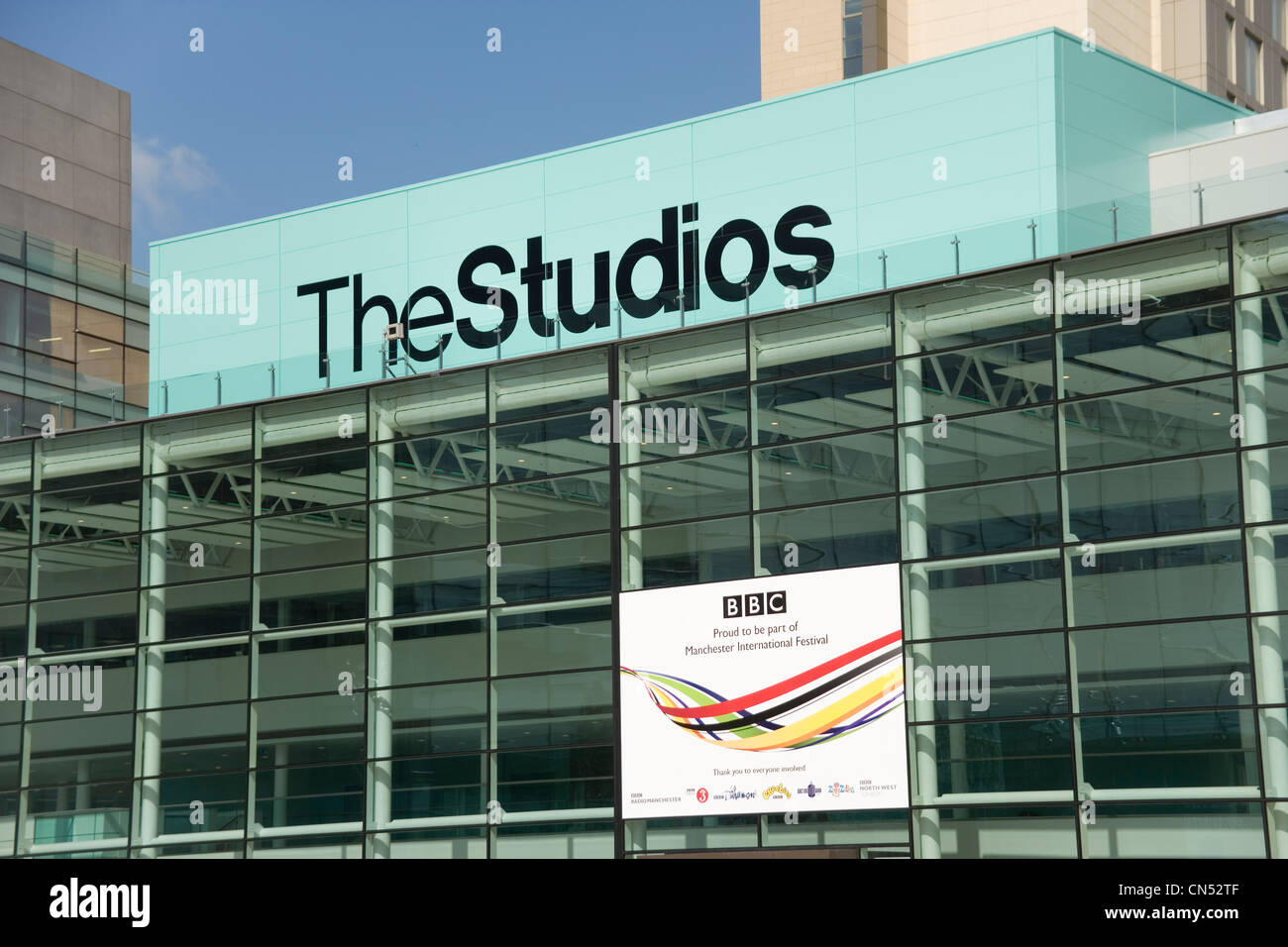 The BBC Studios at Media City UK Salford, Manchester Stock Photo - Alamy