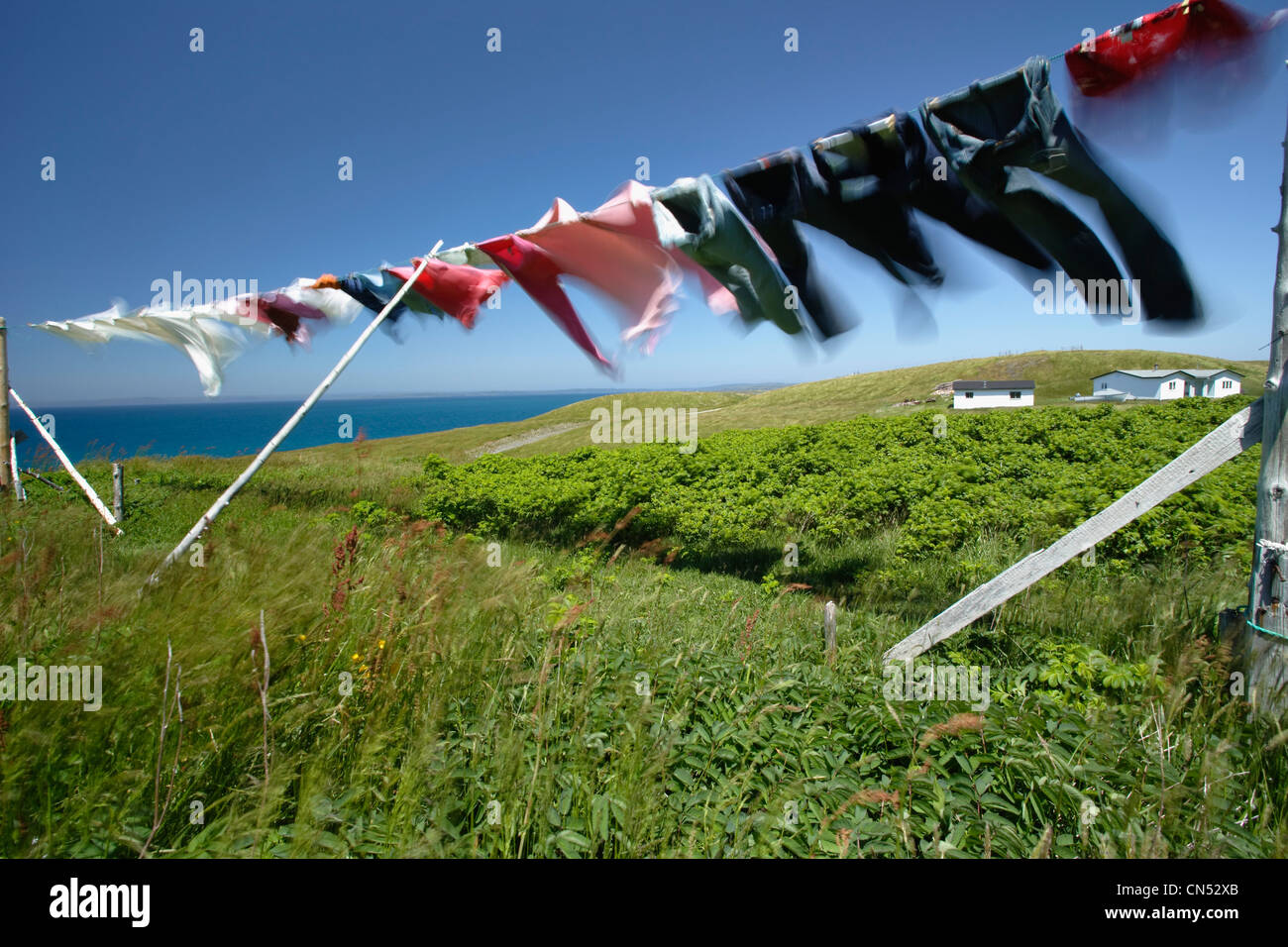 Clothesline newfoundland hi-res stock photography and images - Alamy