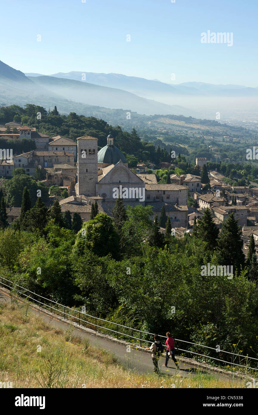 Italy, Umbria, Assisi, San Rufino Cathedral listed as World Heritage by ...