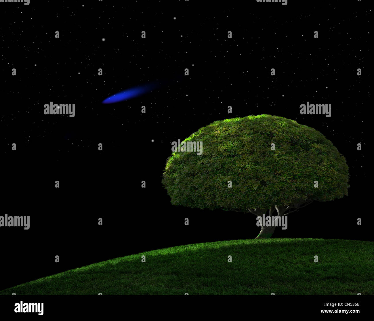 Blue comet hi-res stock photography and images - Alamy