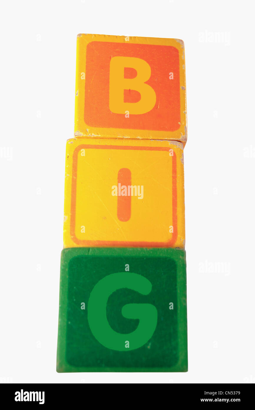 Big alphabet letters Cut Out Stock Images & Pictures - Alamy