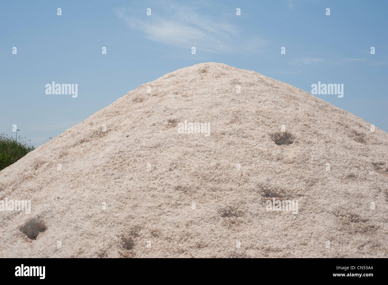 A heap of naturally harvested sea salt, Mozia, Sicily, Italy Stock ...