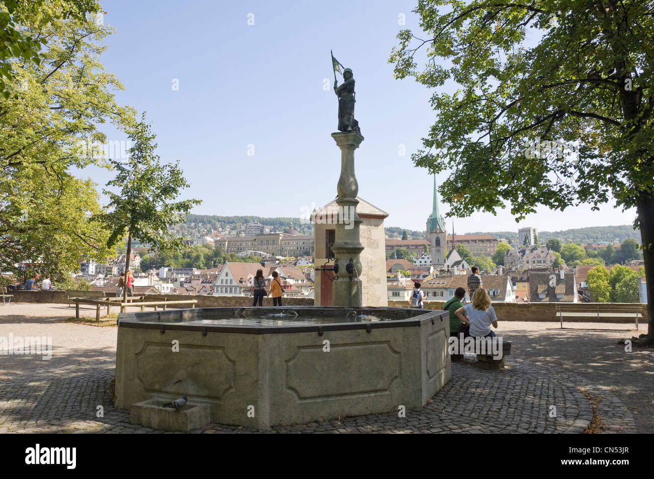 Switzerland lindenhof park hi-res stock photography and images - Alamy