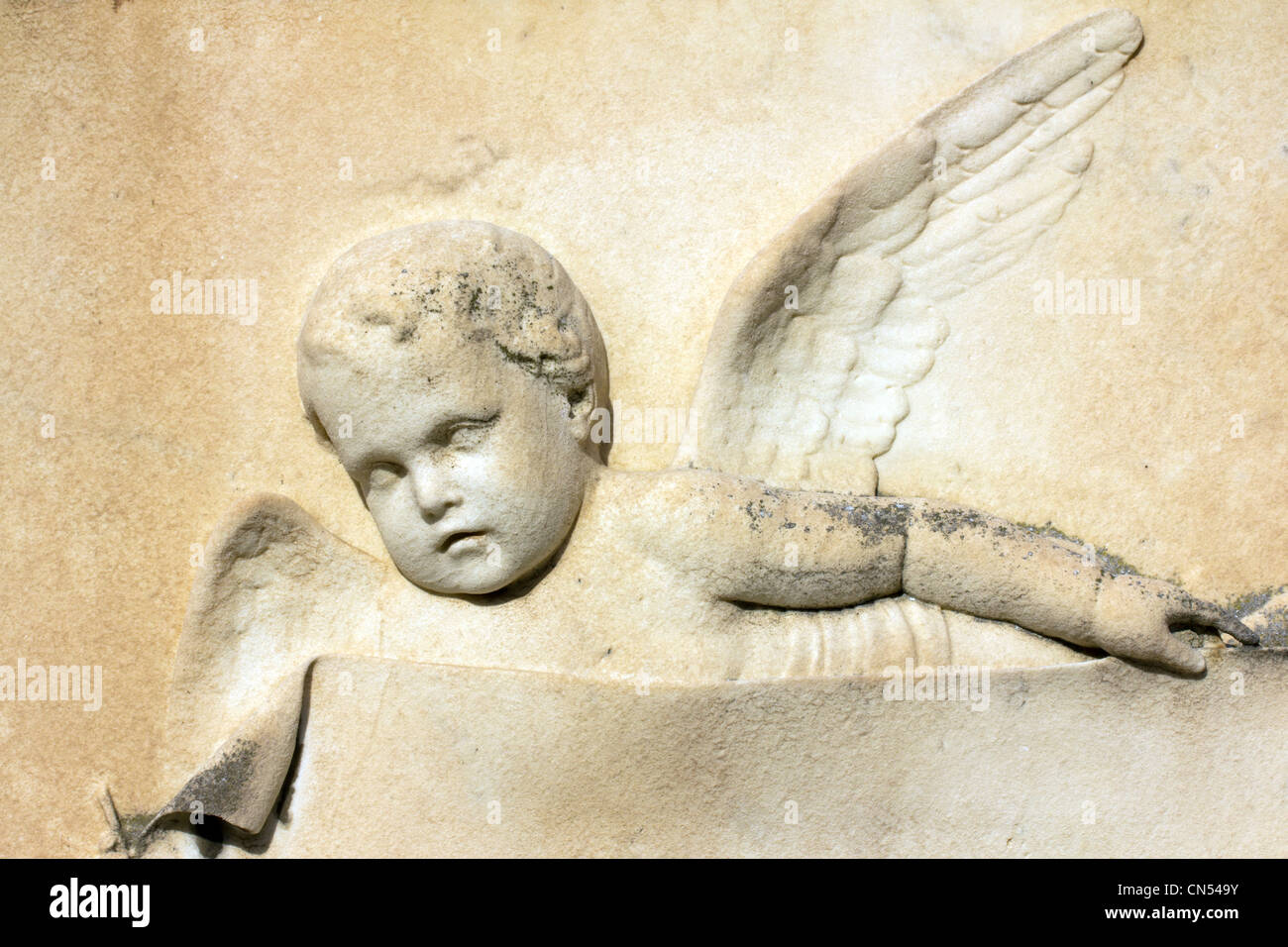 An angel at the cemetery in Venice Stock Photo - Alamy