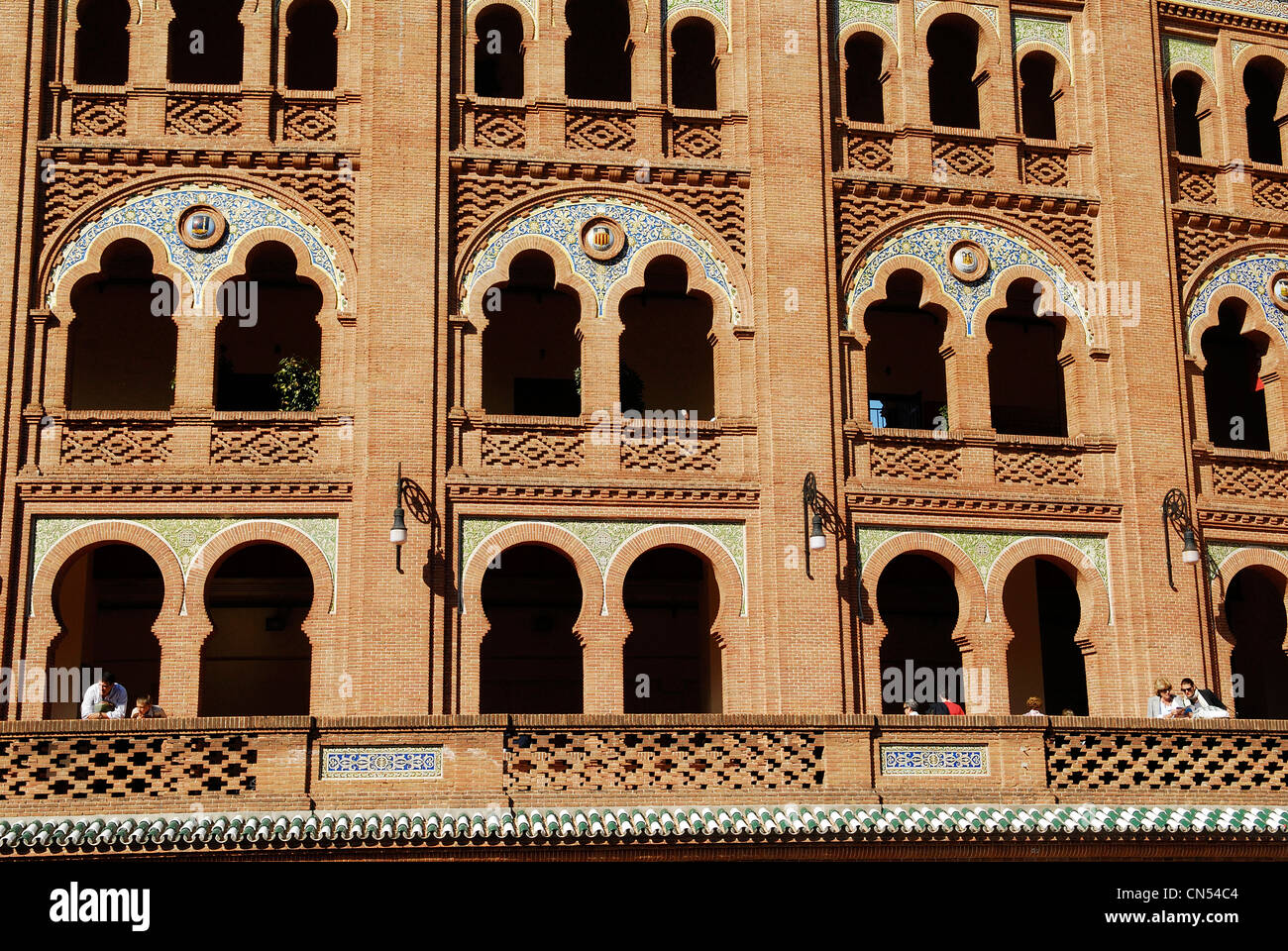 Spain, Madrid, Las Ventas arena built in 1929 in neo-mudejar style ...
