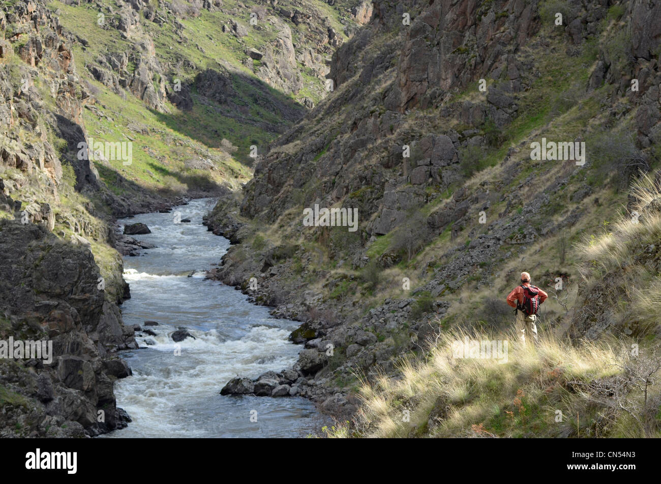 Hiking the Imnaha River Trail, Hells Canyon, Oregon Stock Photo - Alamy