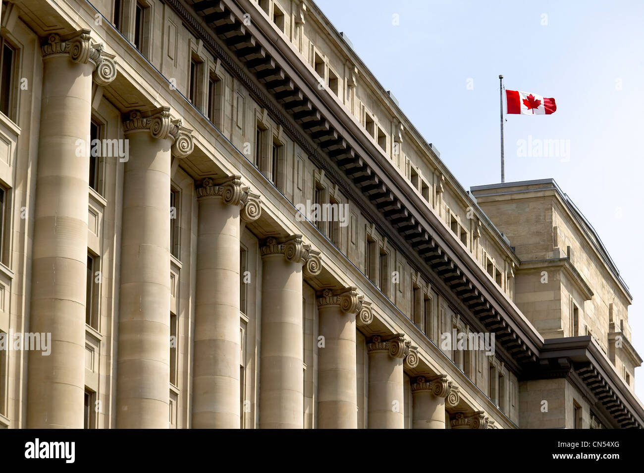 Flag on building hi-res stock photography and images - Alamy
