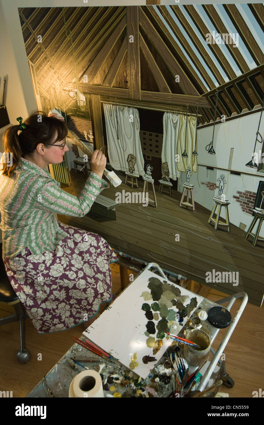 British artist julie roberts working hi-res stock photography and ...