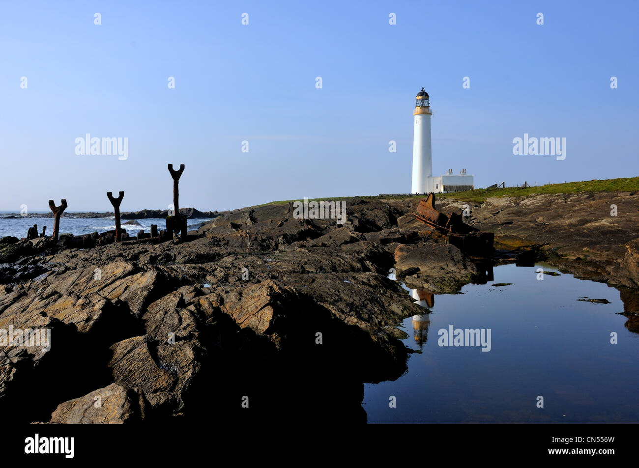 Auskerry lighthouse hi-res stock photography and images - Alamy