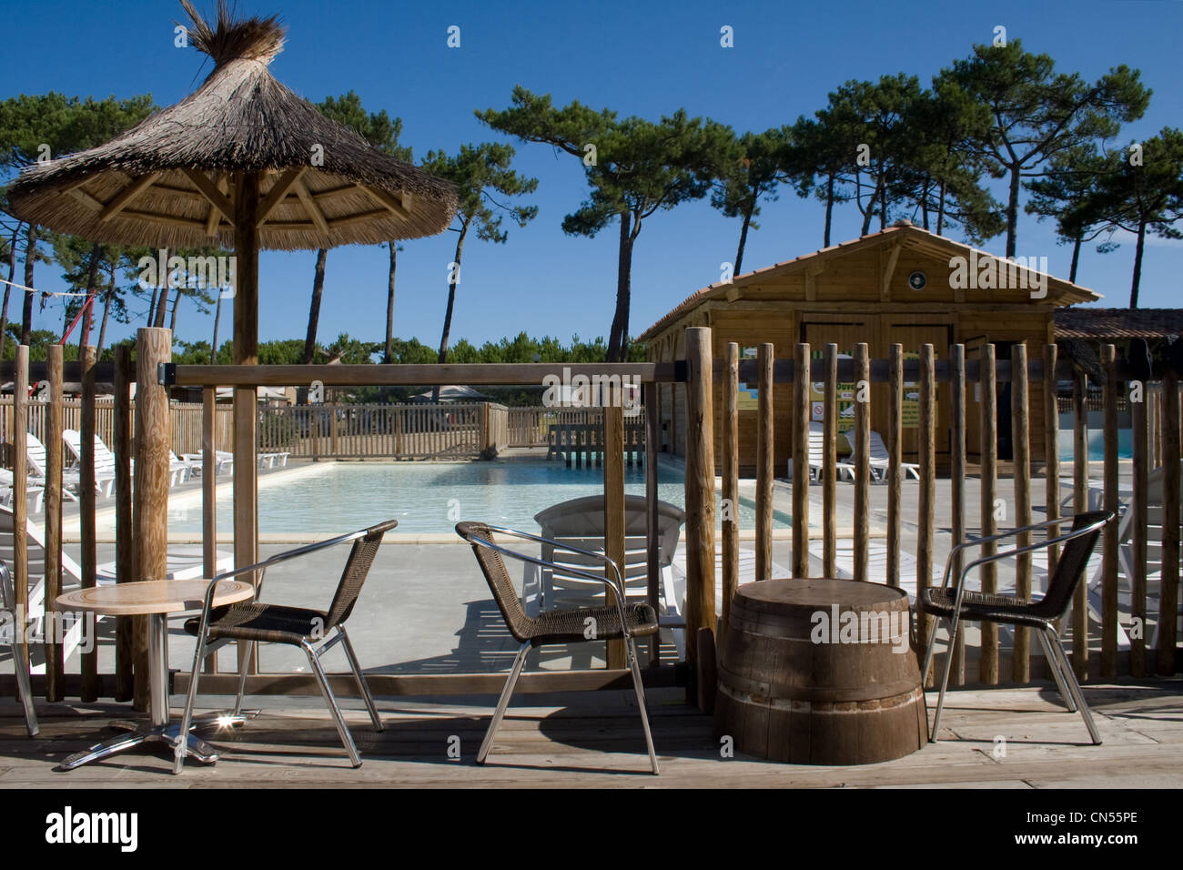 Camping france pool hi-res stock photography and images - Alamy