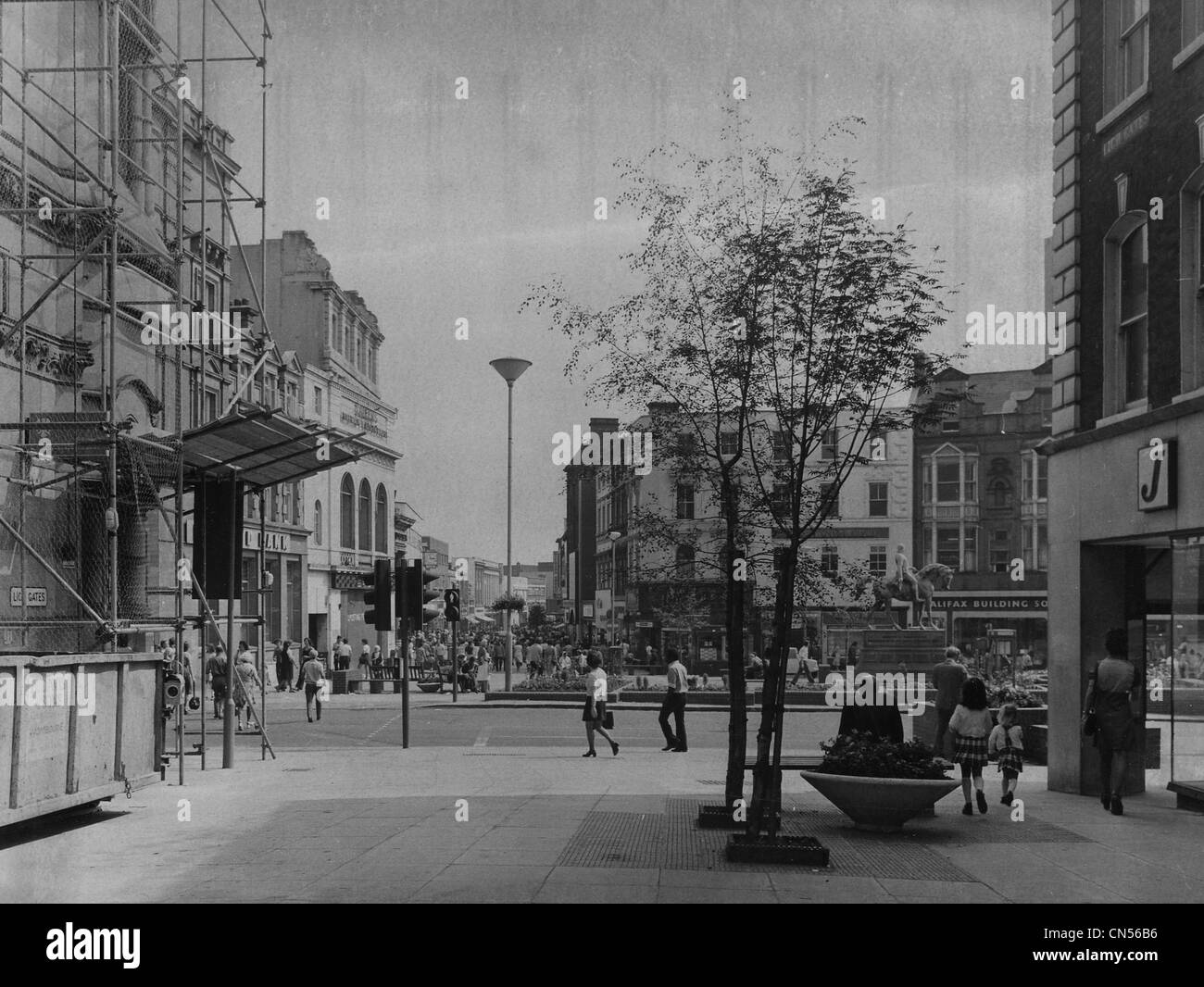 Queen Square, Wolverhampton, Aug 4 1975 Stock Photo - Alamy