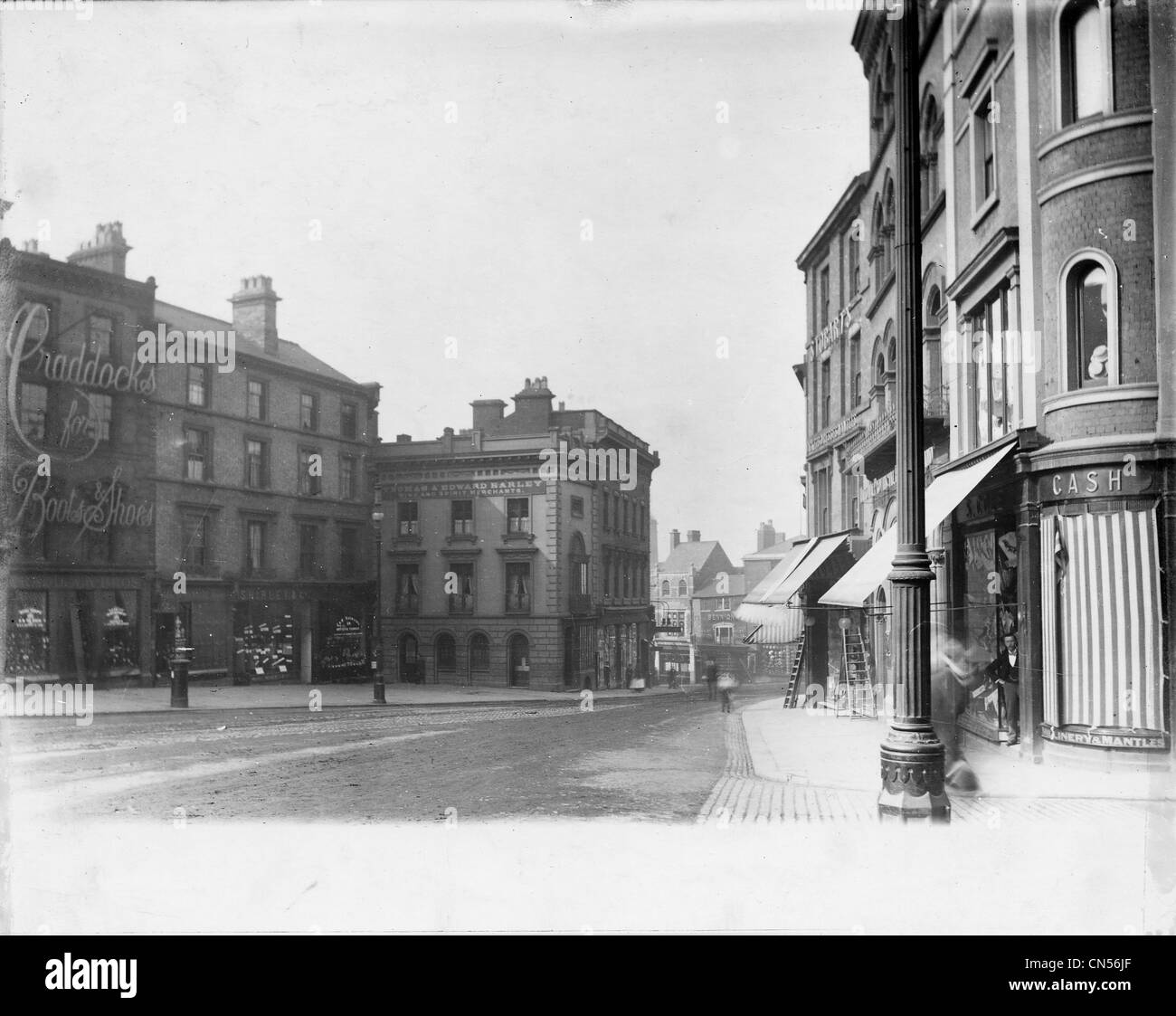 Queen Square, Wolverhampton, c 1890s Stock Photo - Alamy