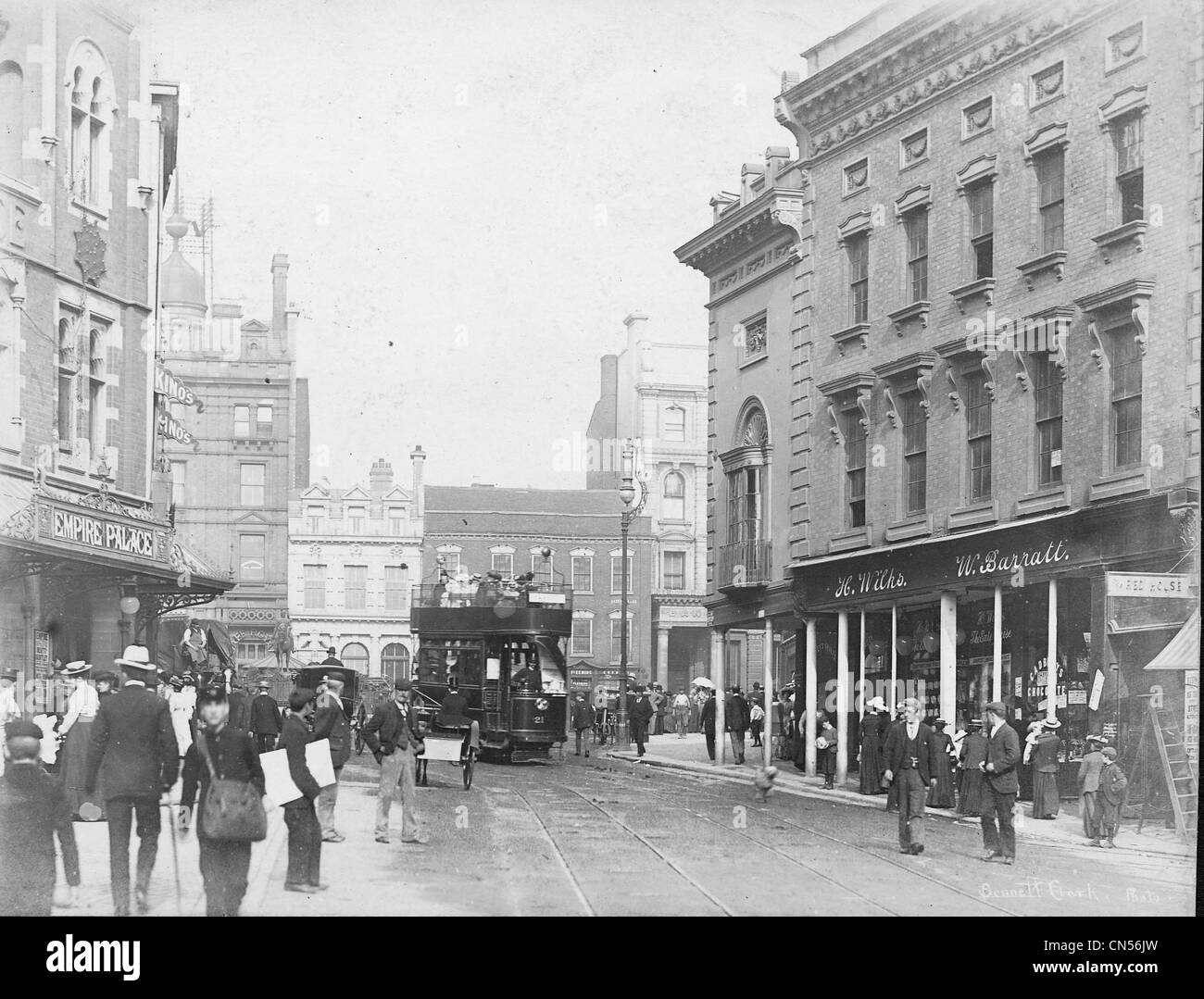 Queen Square, Wolverhampton, c 1910 Stock Photo - Alamy