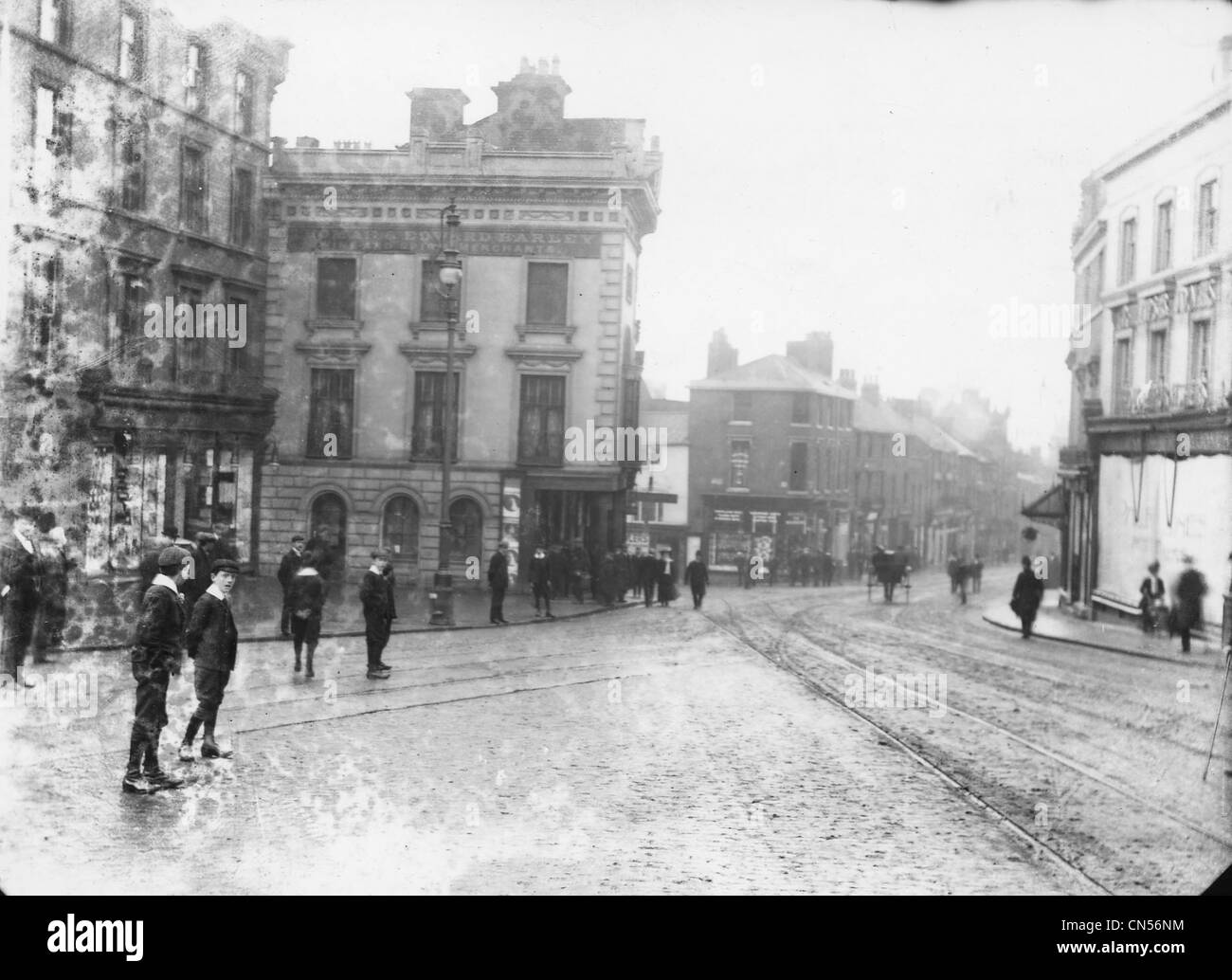 Queen Square, Wolverhampton, early 20th century Stock Photo - Alamy