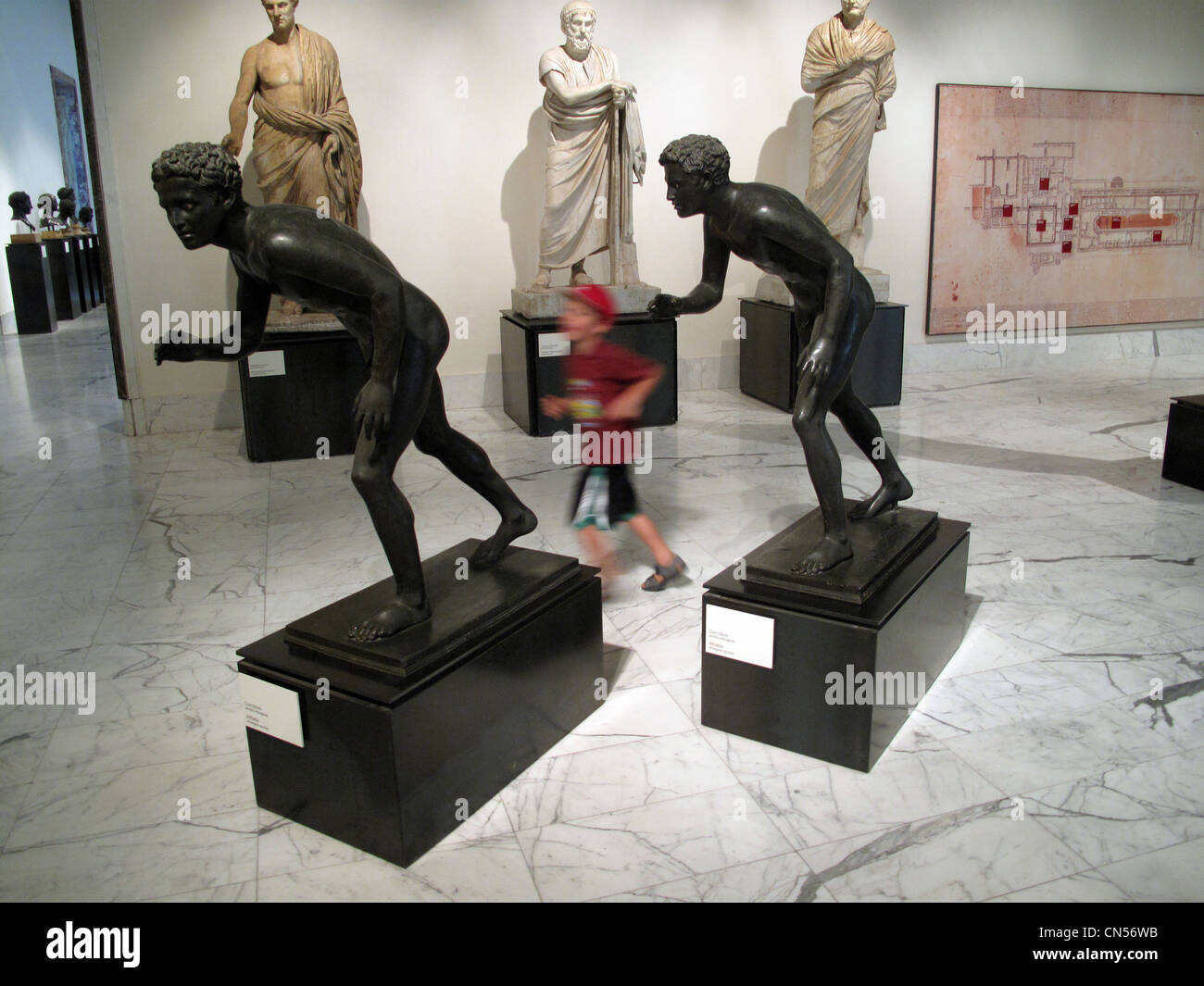 Italy, Campania, Naples, National Archaeological Museum, statues of ...