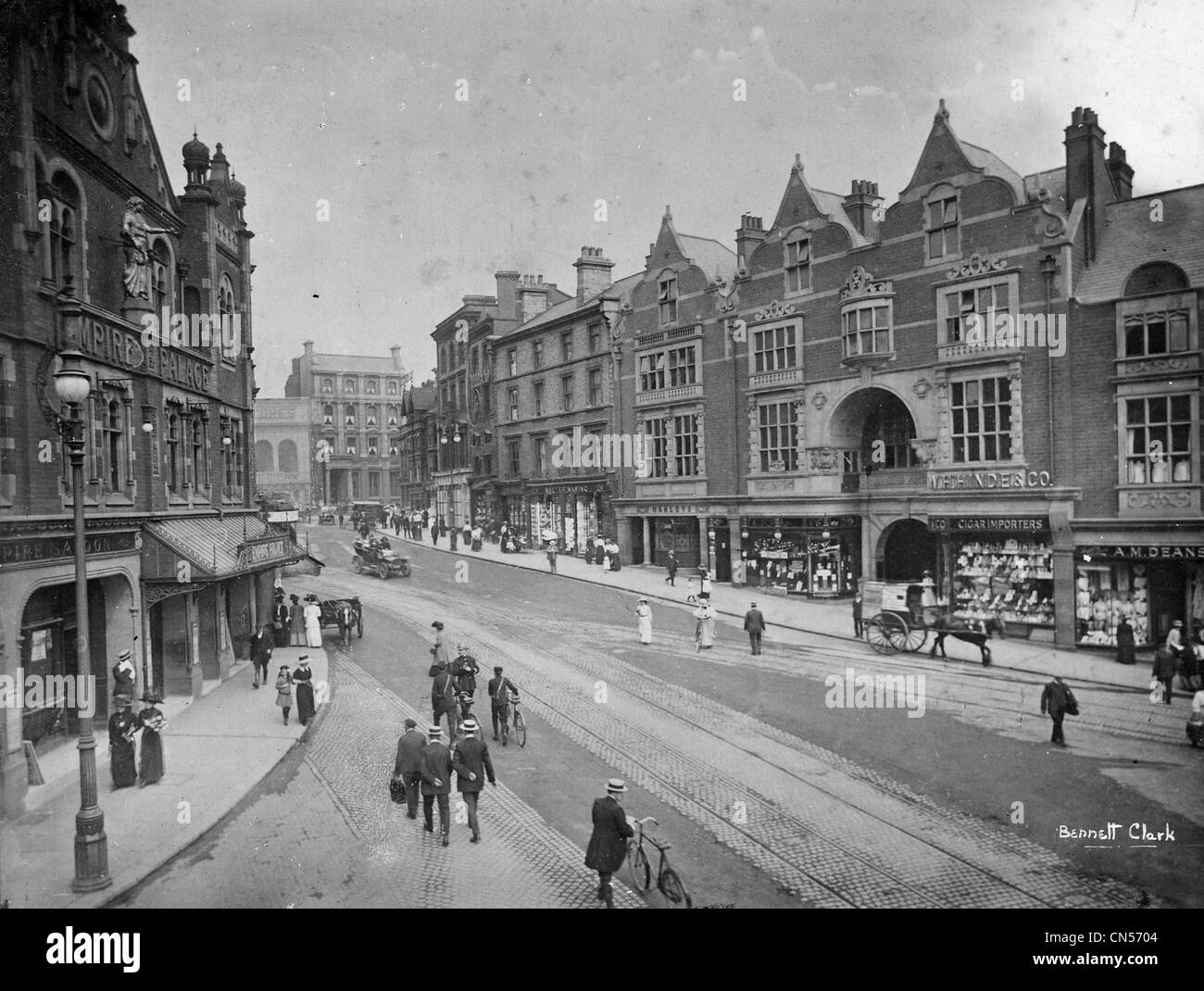 Queen Square, Wolverhampton, c 1911 Stock Photo - Alamy