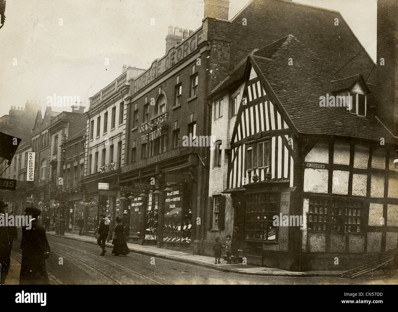 Victoria Street, Wolverhampton, 1913 Stock Photo - Alamy