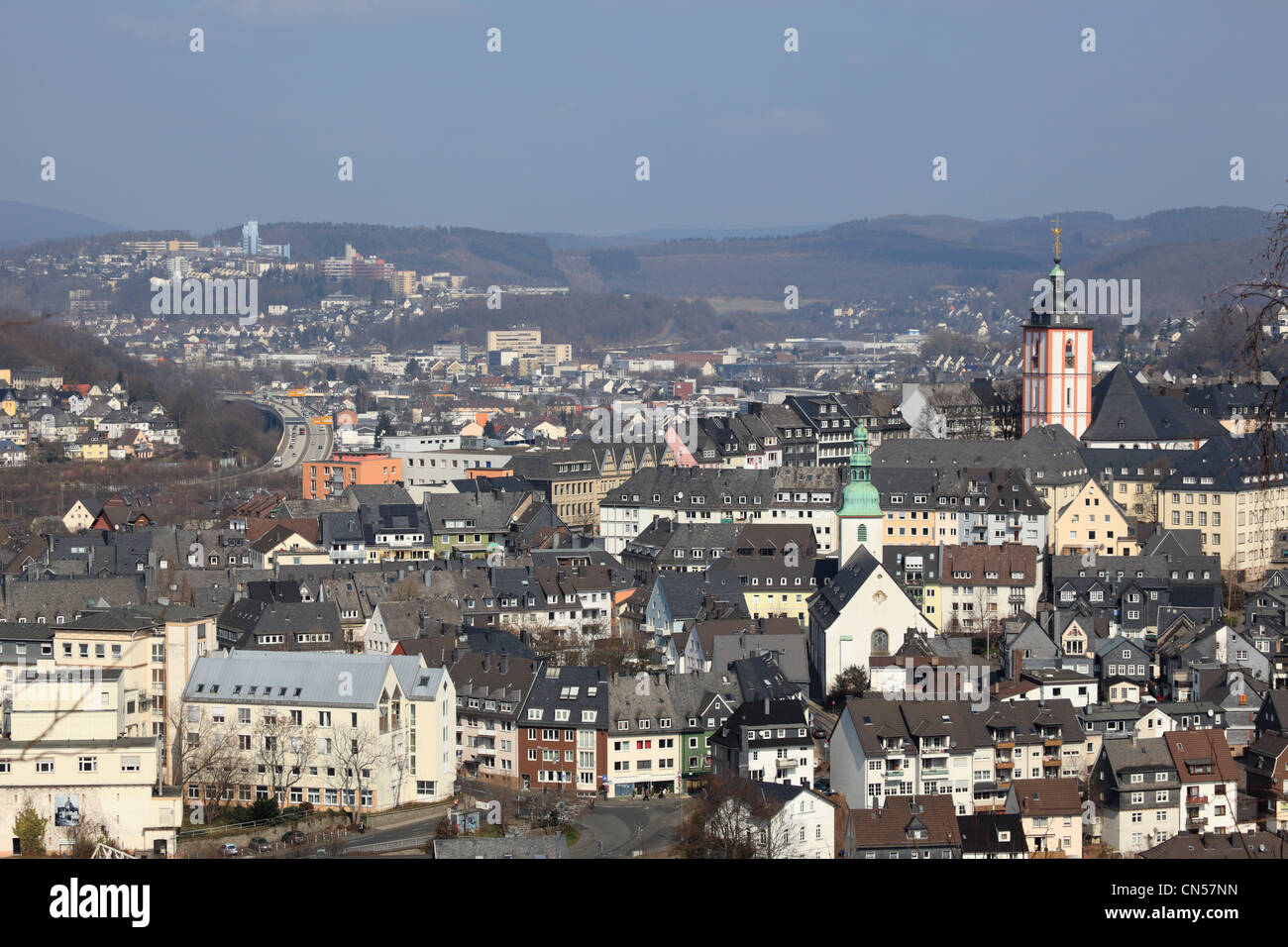 Town Siegen in North Rhine-Westphalia, Germany Stock Photo - Alamy