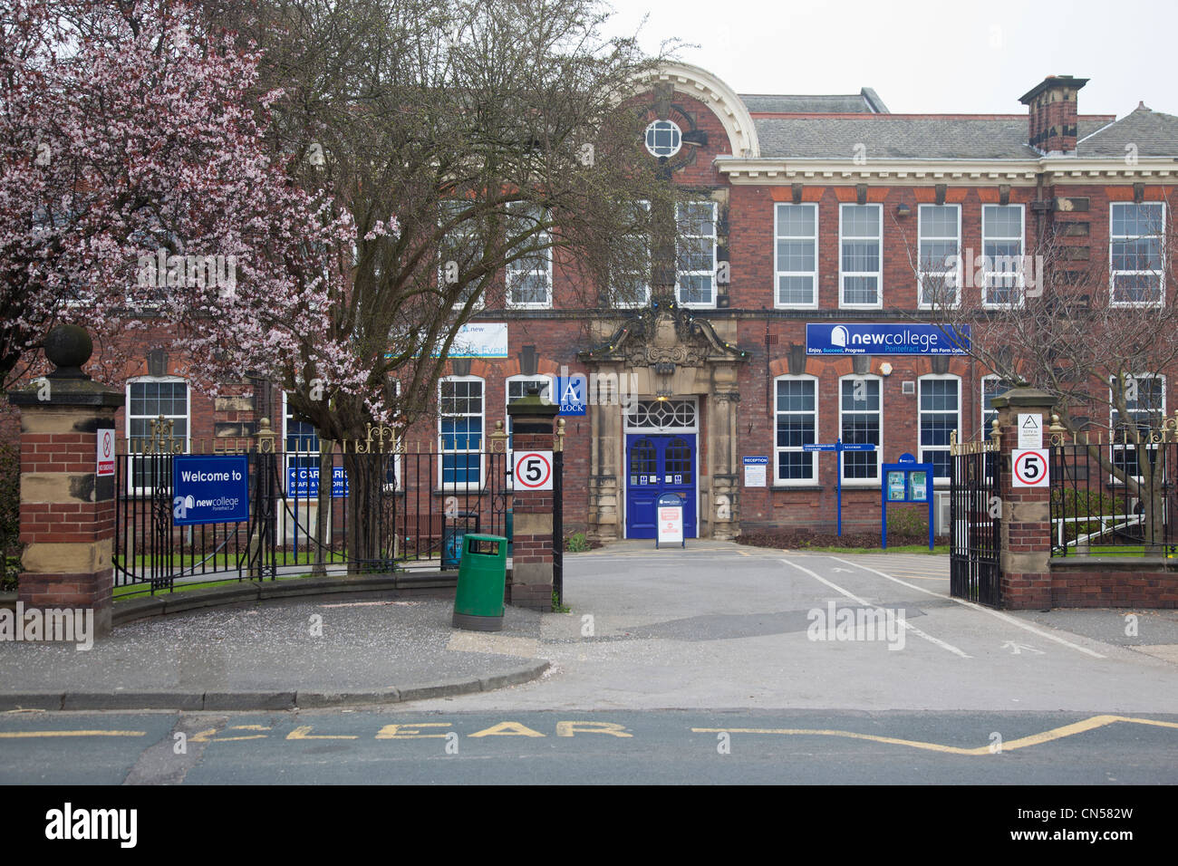 New College, Pontefract, West Yorkshire, UK Stock Photo - Alamy