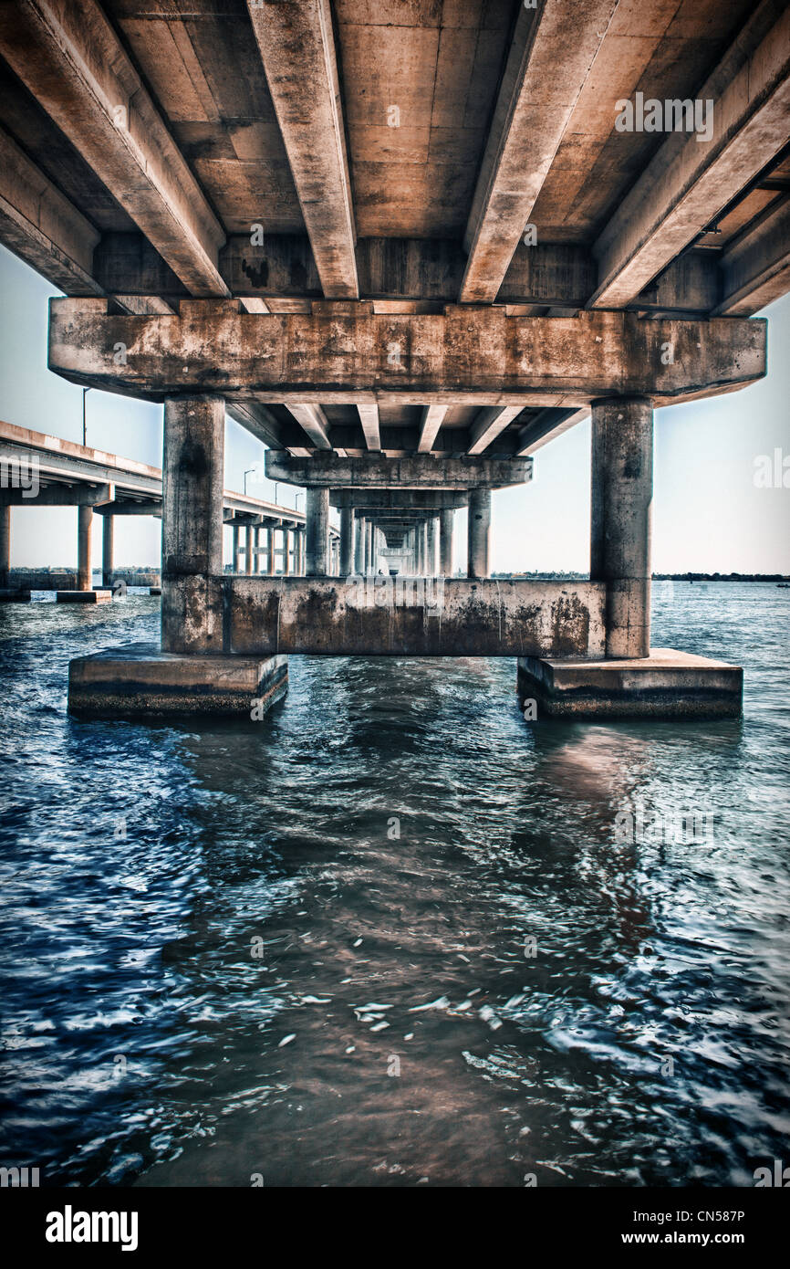Bridge and water Stock Photo - Alamy