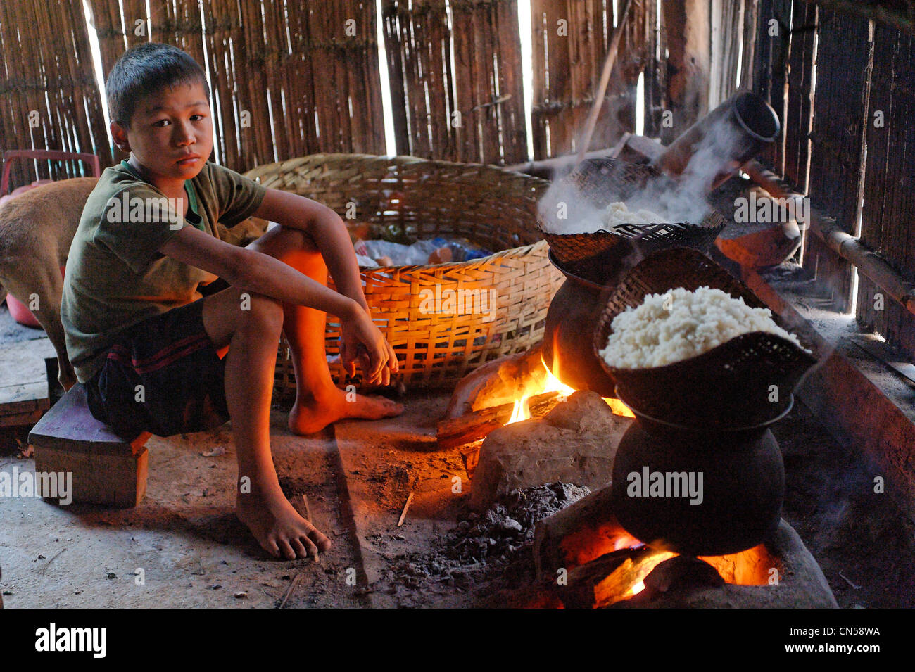 Laos house hi-res stock photography and images - Alamy